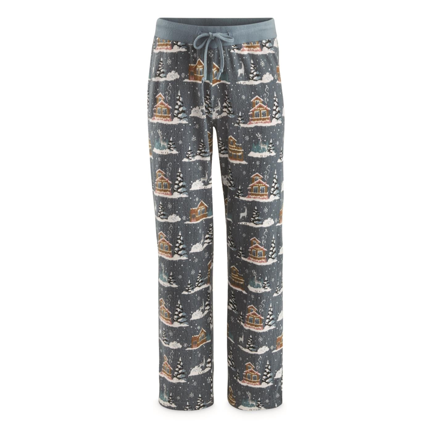 Guide Gear Women's Pajama Bottoms Blue Cabin Print 1X - Walmart.com