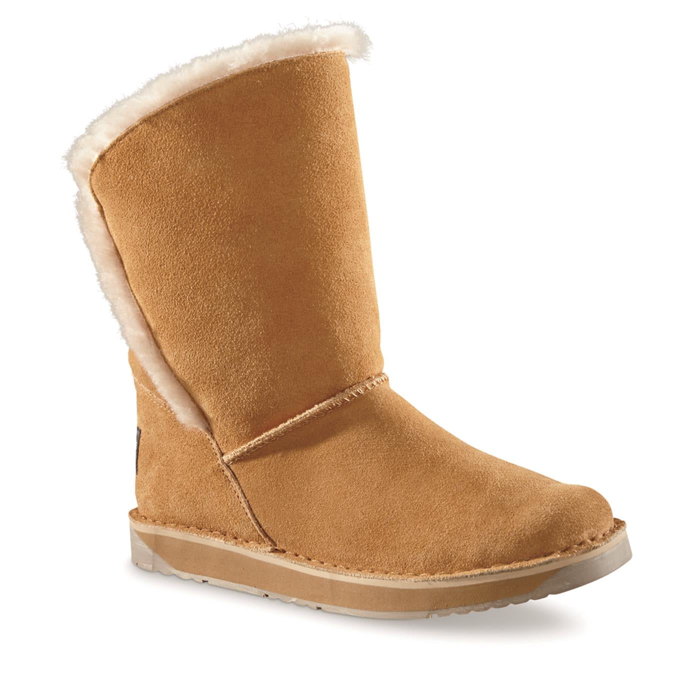 Guide Gear Women's Snow Boots Tahoe II Suede with Lamb Wool, Ladies ...