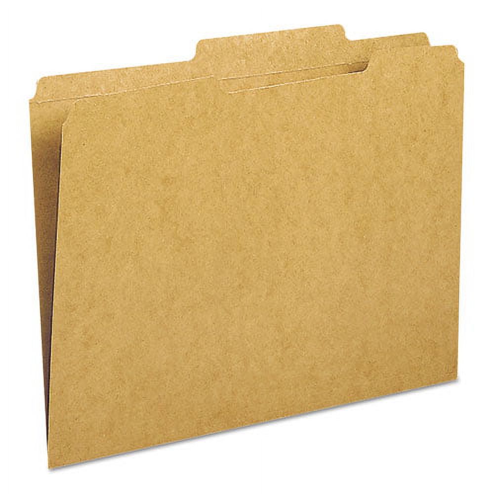 Guide Height Reinforced Heavyweight Kraft File Folder, 2/5-Cut Tabs ...