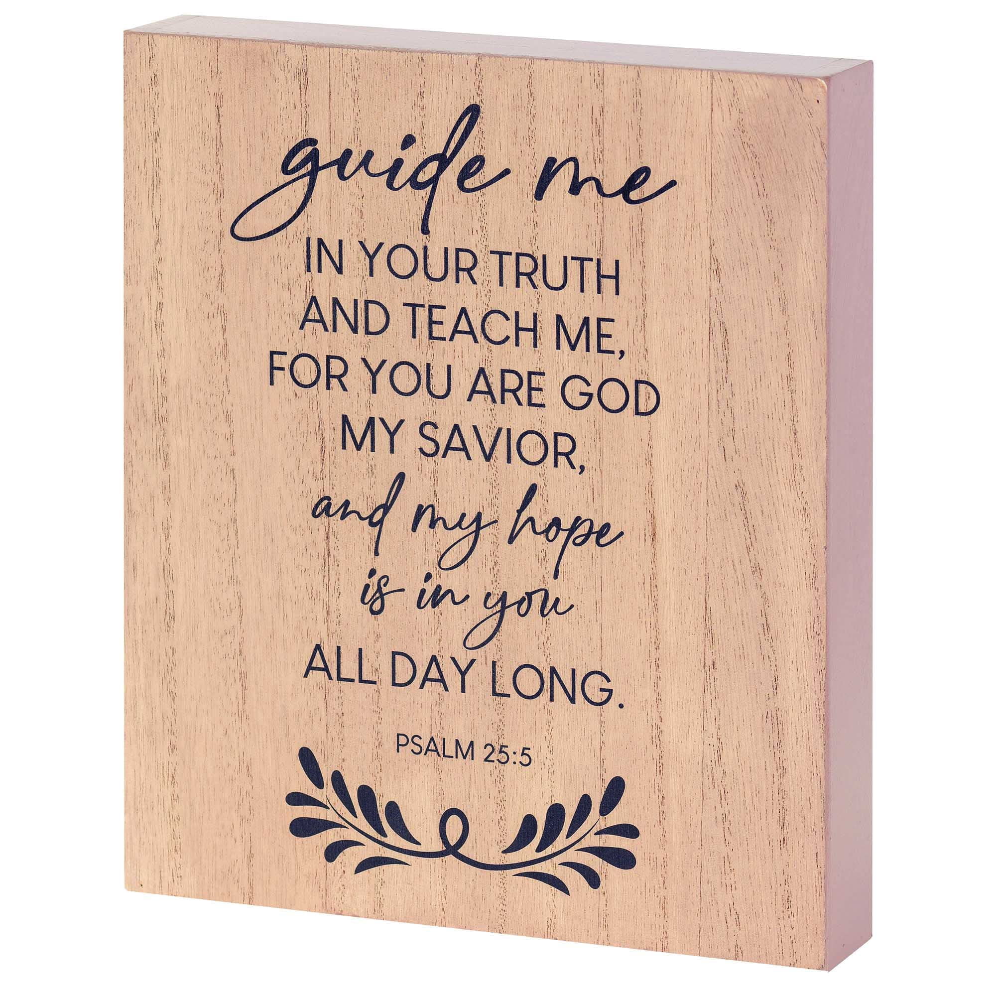 Dicksons Guide Me Teach Me You Are God Brown 8 x 10 MDF Table Top Block ...