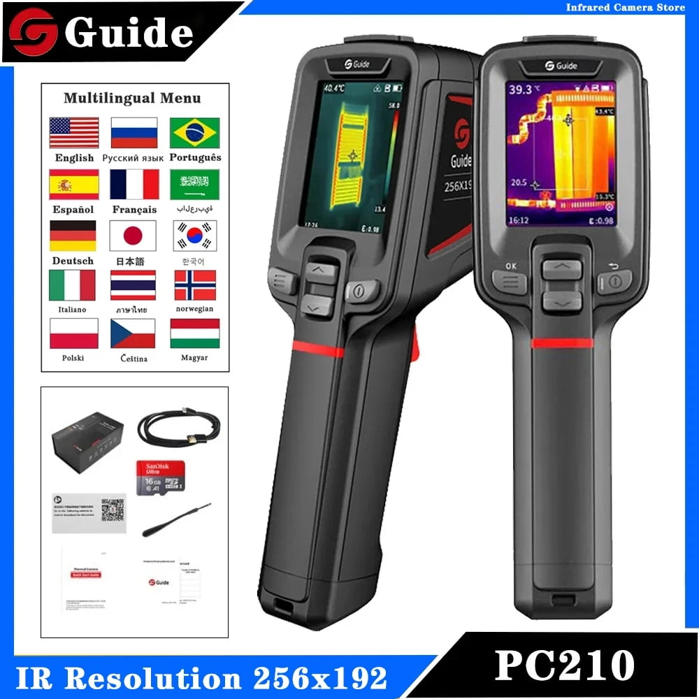 Guide PC210 Thermal Camera Infrared Thermal Imager for PCB Circuit HVAC ...