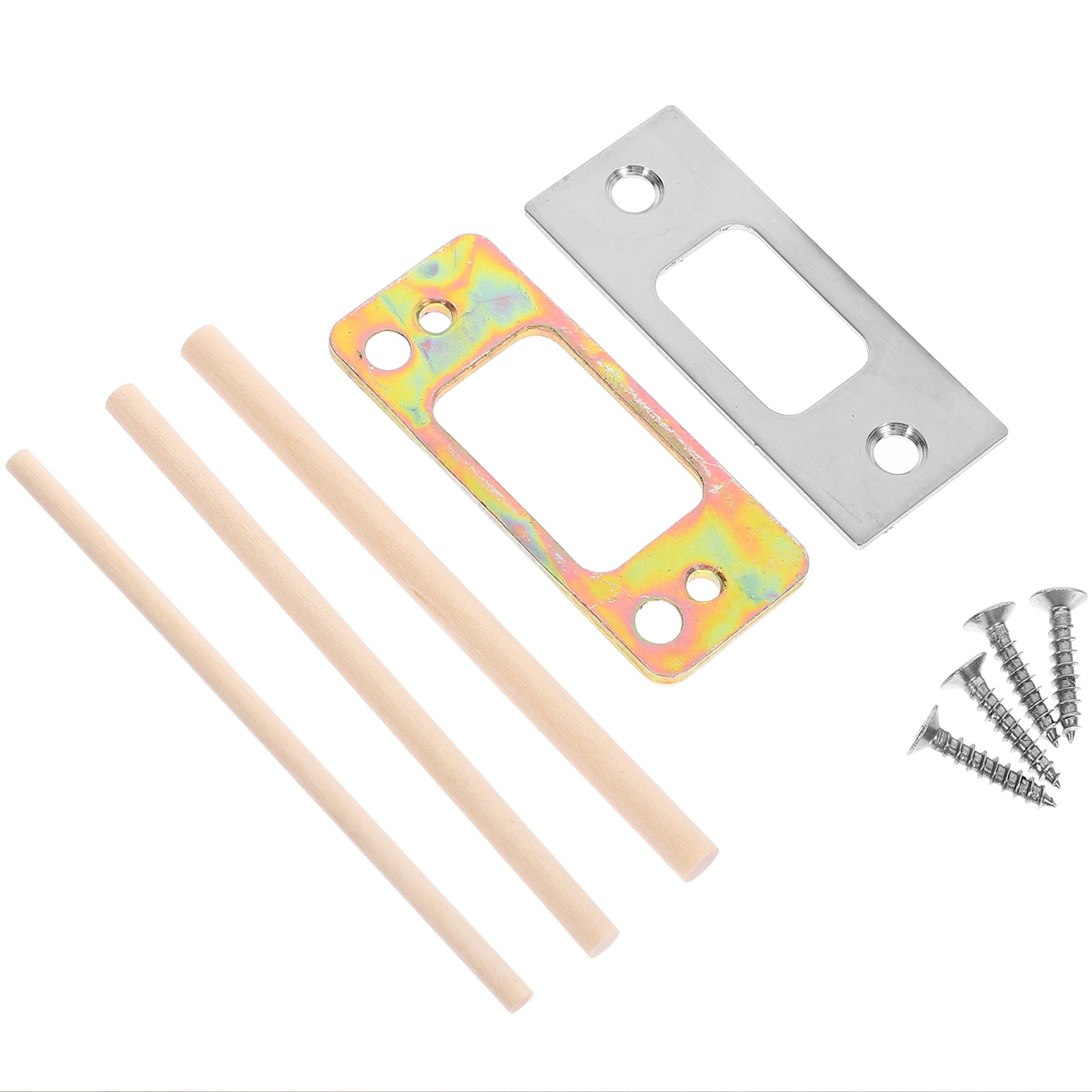 Guide Piece Gate Lock Door Lock Security Strike Plate Metal Kick Plate ...