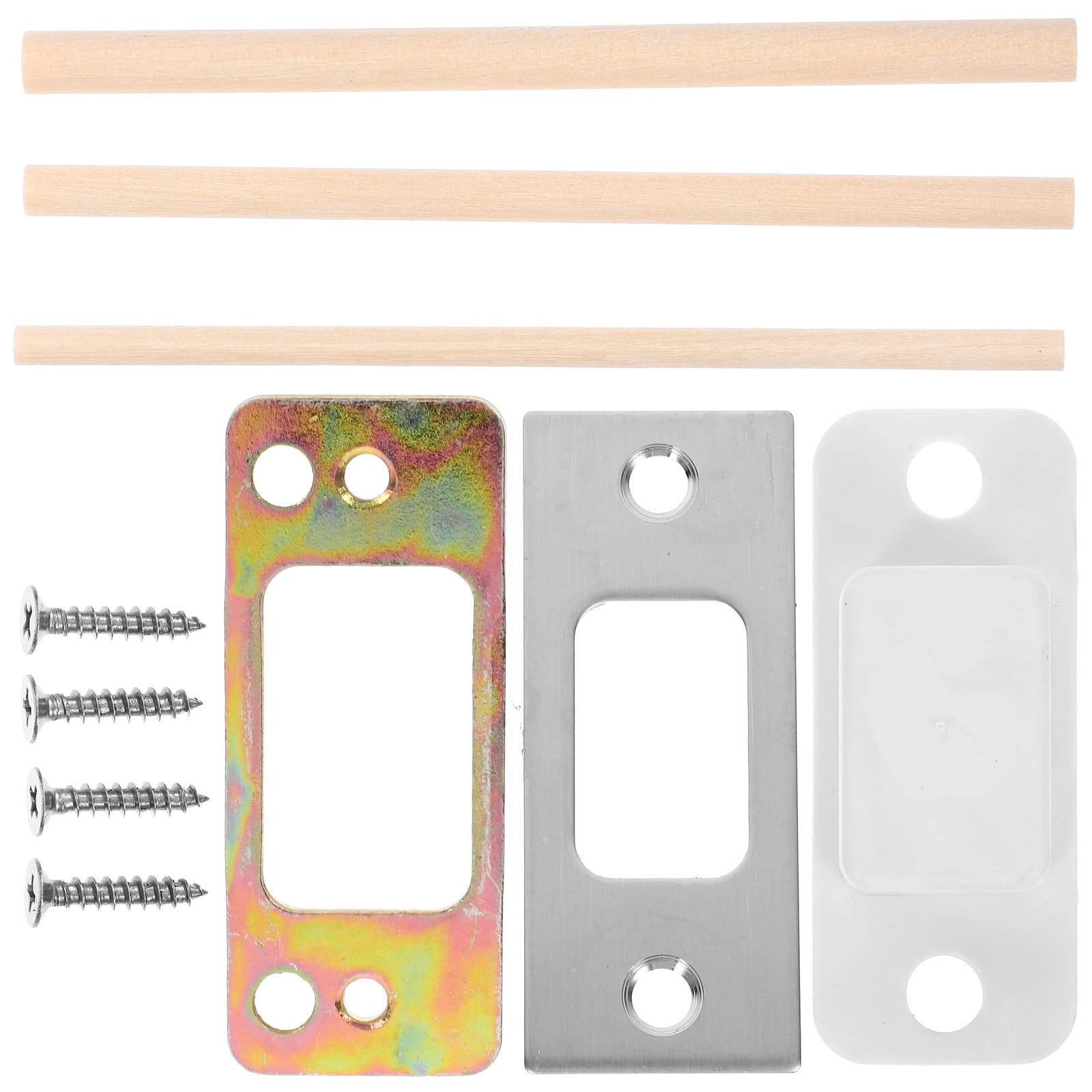 Guide Piece Steel Plate Screw Metal Repair Strike Front Door ...