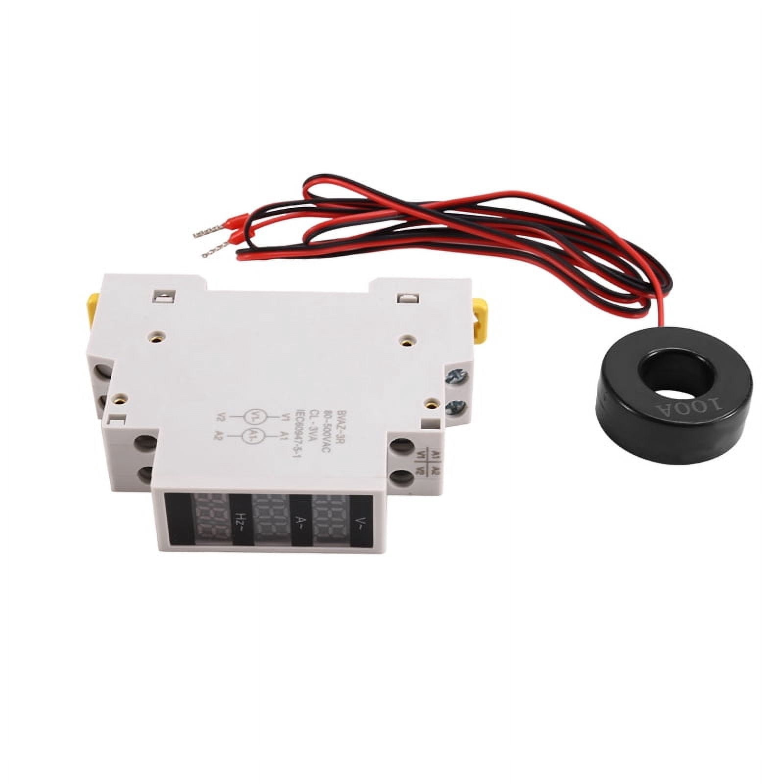 Guide Rail Digital Display Instrument Three-Phase Single-Phase Voltage ...