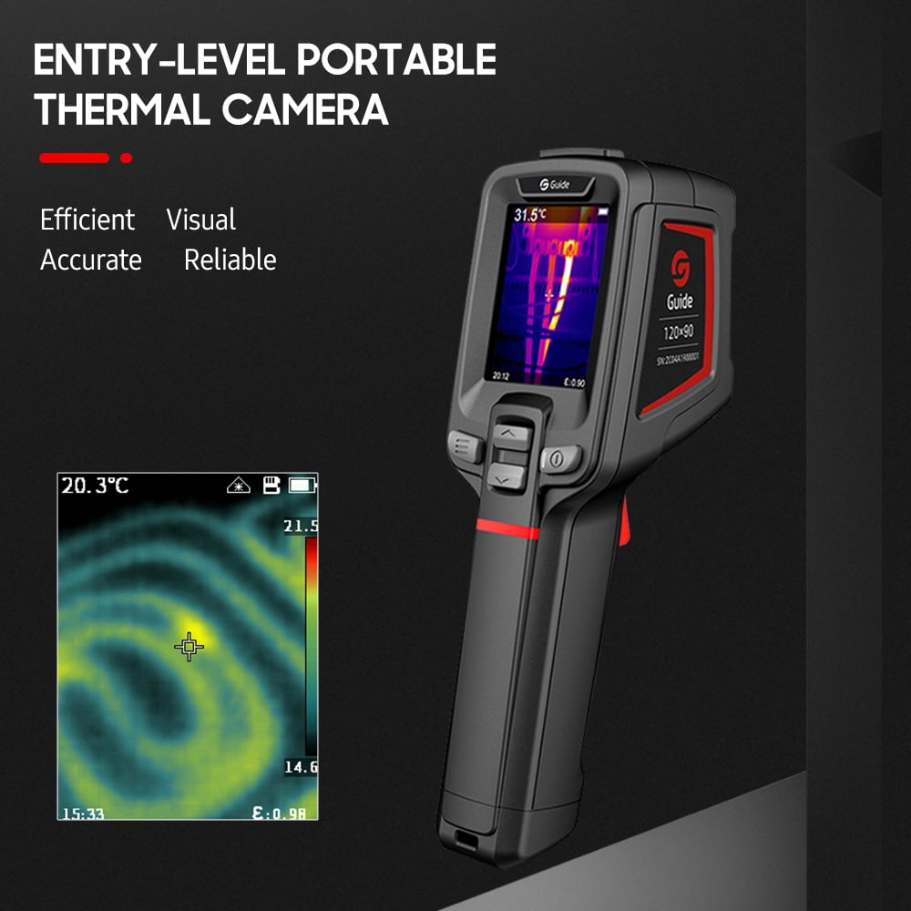 Guide T120 Rechargeable Thermal Imager, Handheld Thermographic Camera ...