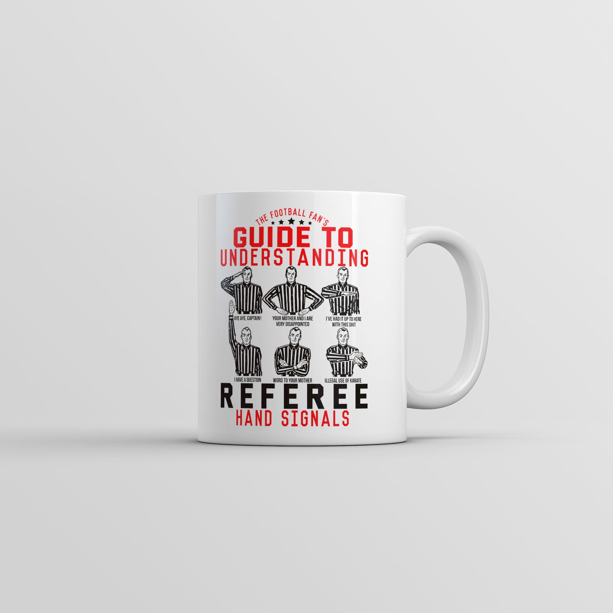 Guide To Understanding Referee Hand Signals Mug Sarcastic Coffee Cup ...