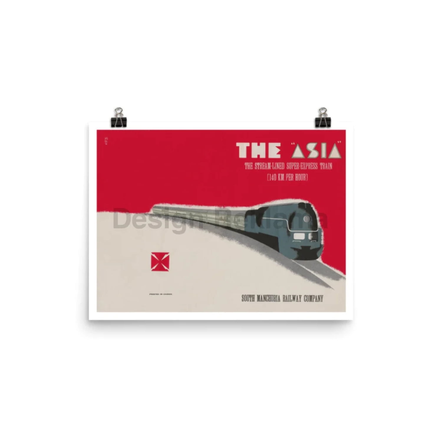 Guide to the Asia Express Train, run by the South Manchuria Railway ...