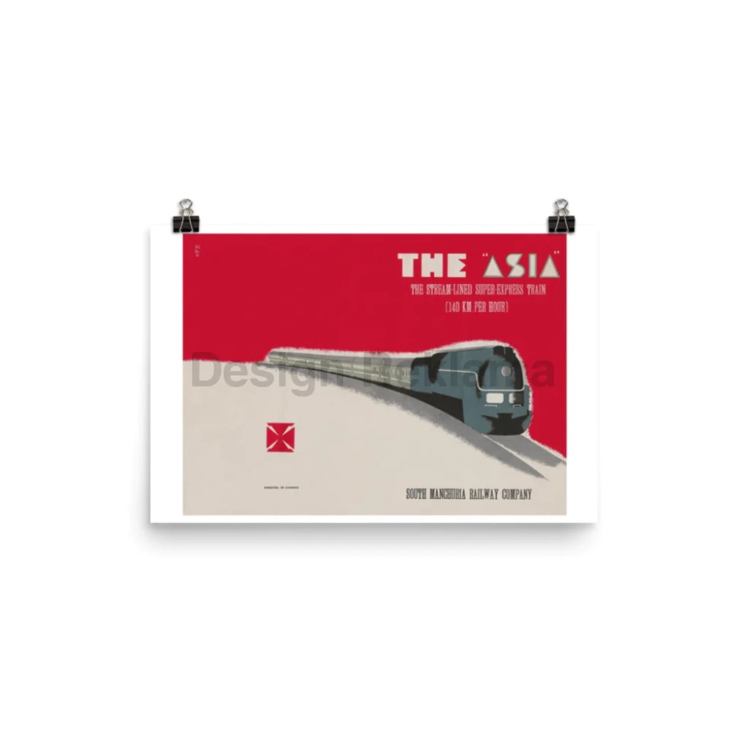 Guide to "the Asia Express" Train, run by the South Manchuria Railway ...