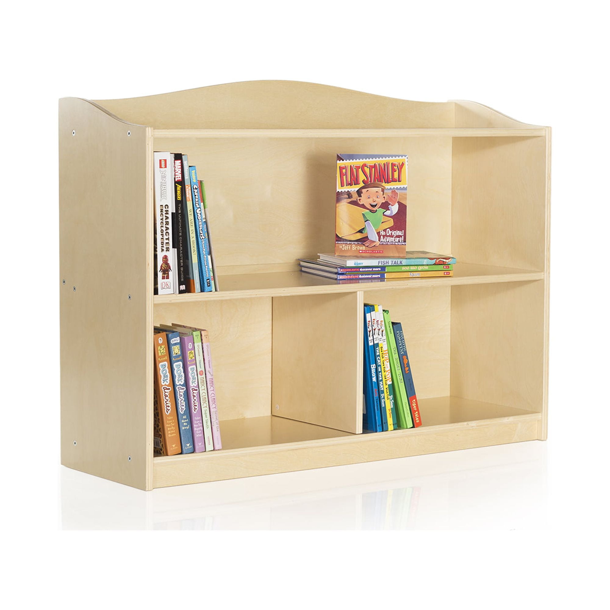 Guidecraft 3-Shelf Bookshelf: Display Books, Toys & Games, Kids ...