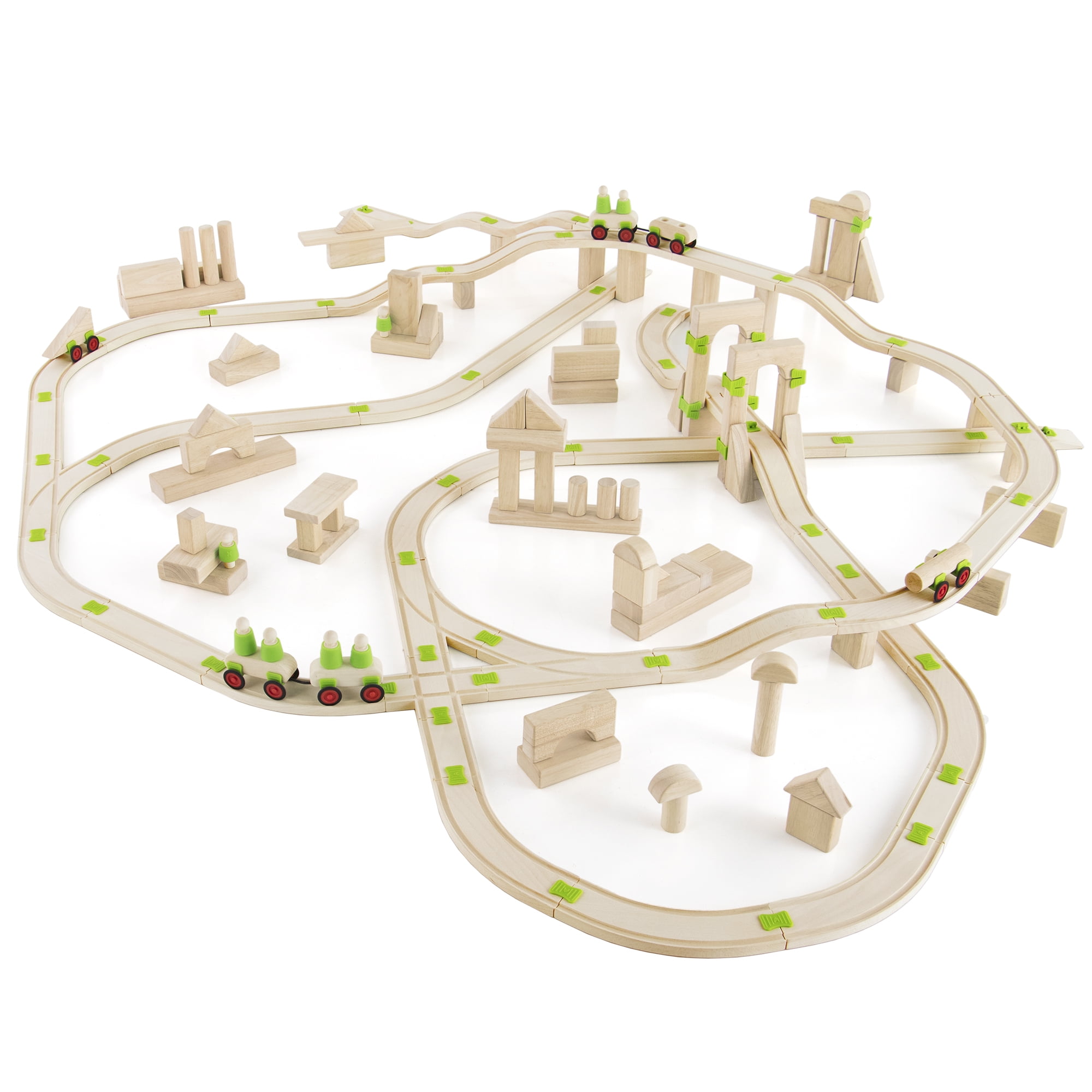 Guidecraft Block Science Foundation Set C - 155 Piece Set of Wooden ...