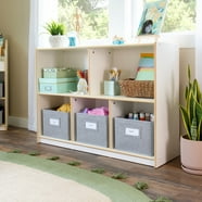 Guidecraft EdQ Kids' Reading Nook-White: Bookcase with Cushioned Seat ...