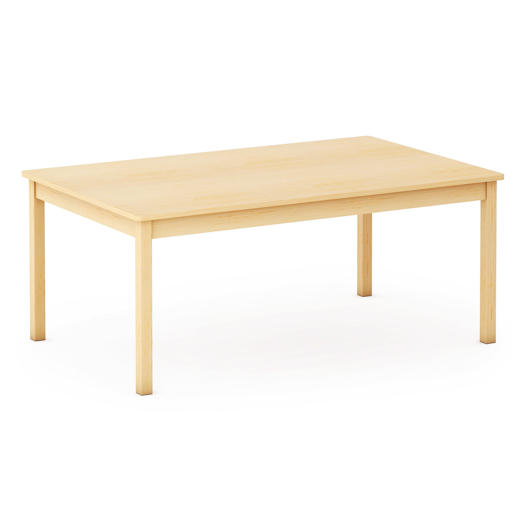 Guidecraft EdQ Kids Activity Table - Natural: Rectangular Wooden Craft ...