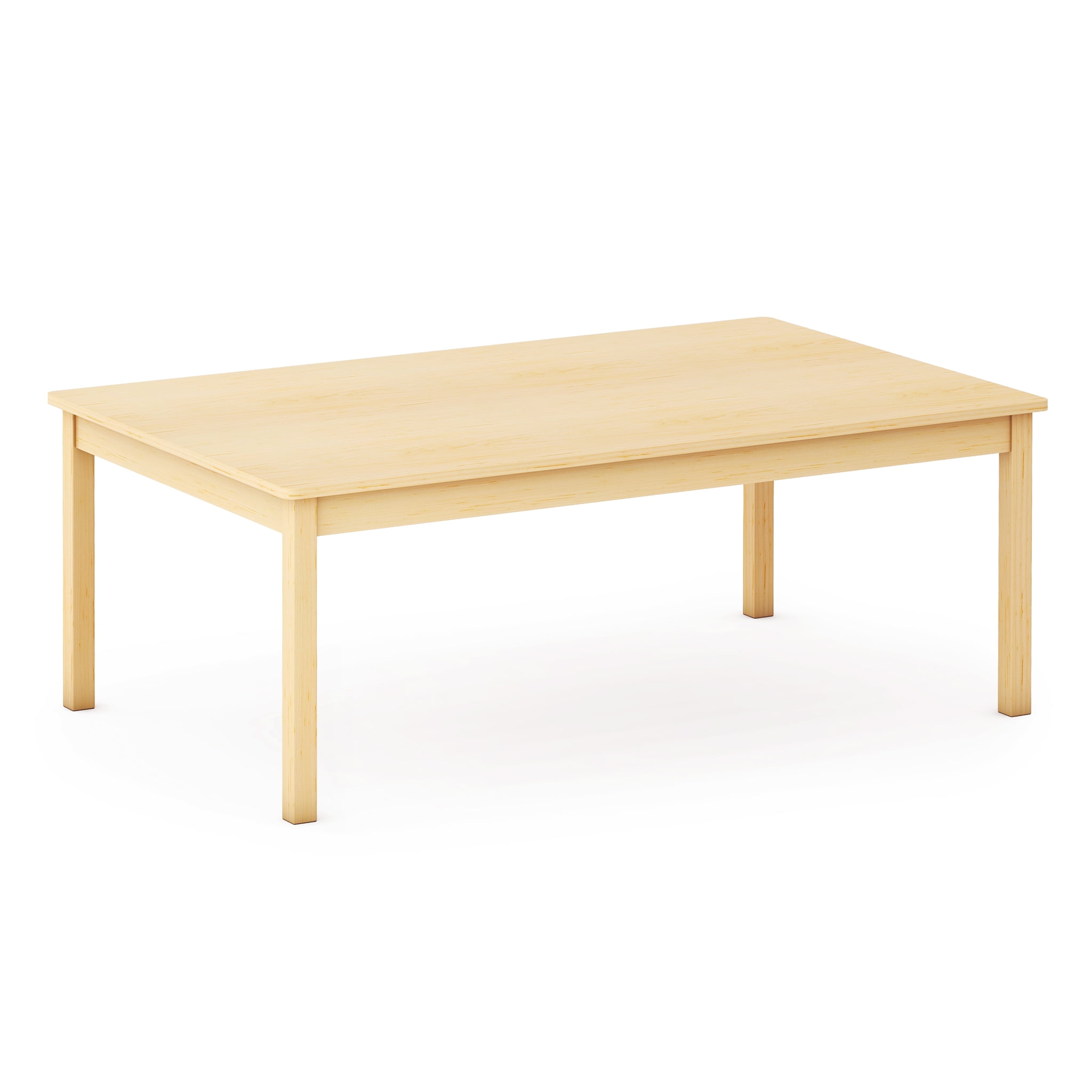 Guidecraft EdQ Toddler Table - Natural: Rectangular Wooden Activity ...
