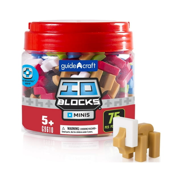 Guidecraft Guidecraft IO Blocks Minis - 75 Piece Set: Kids Miniature ...