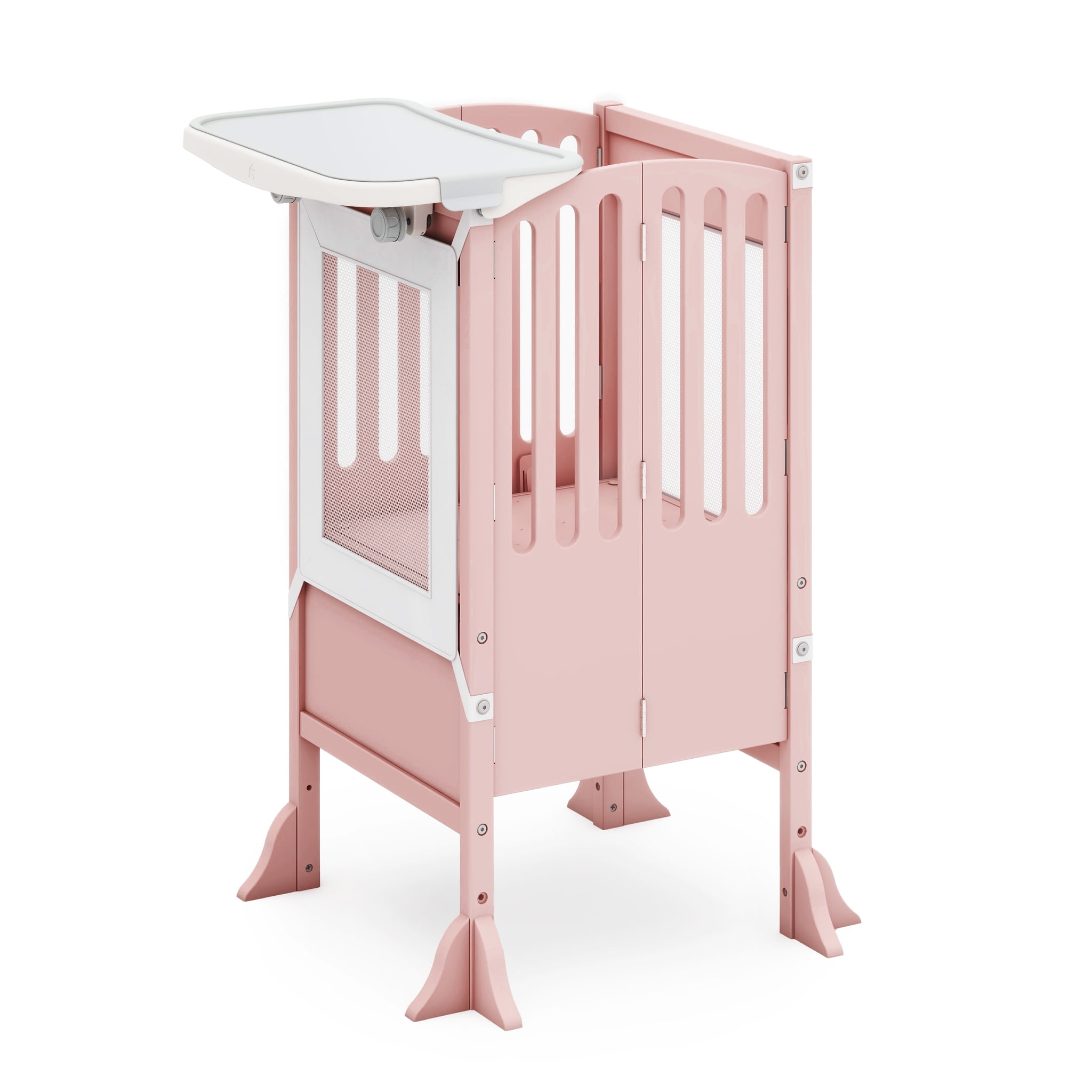 Guidecraft Kitchen Helper Toddler Tower and Mealtime and Play Tray ...