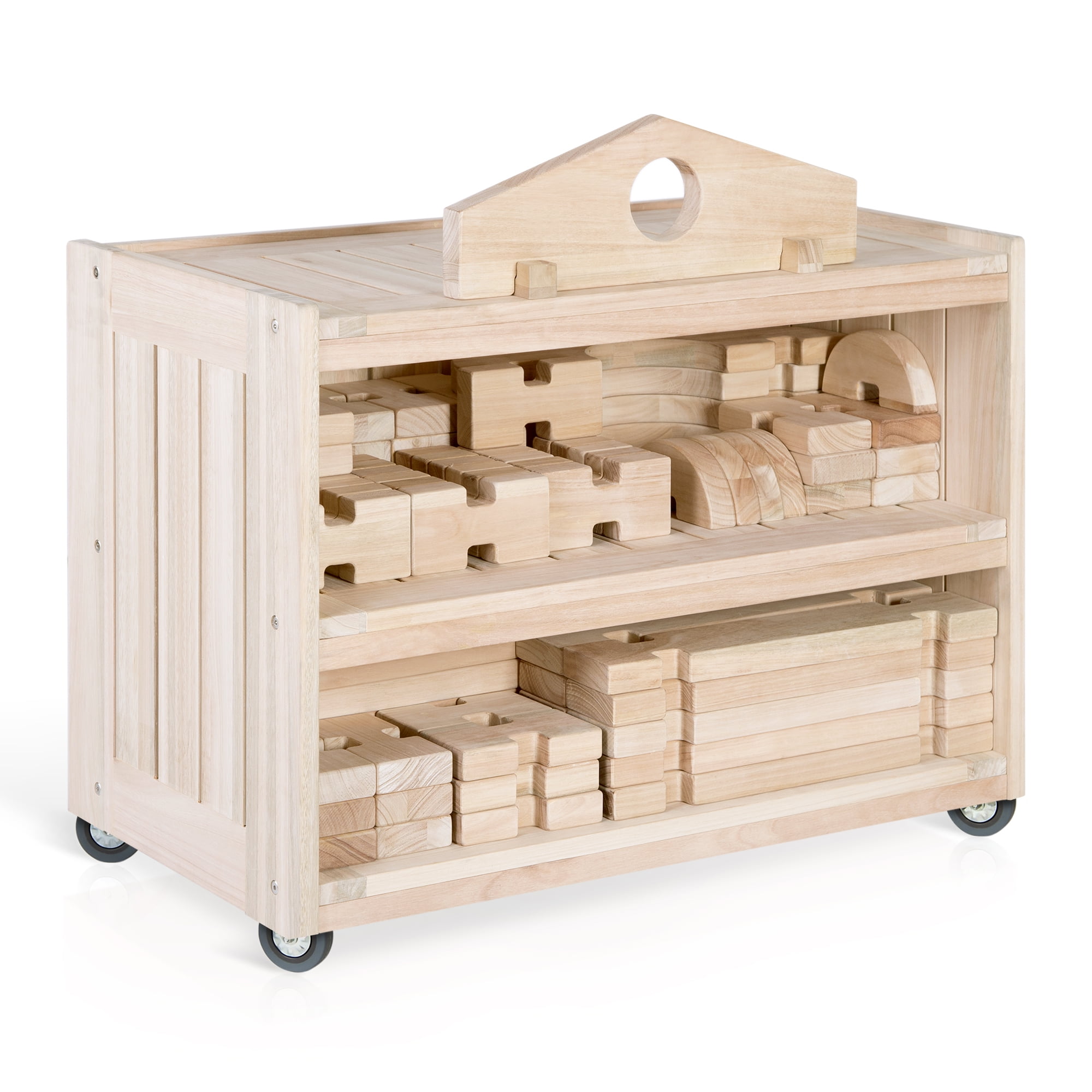 Guidecraft Guidecraft Notch Blocks Storage Cart: Kids Toys, Books ...