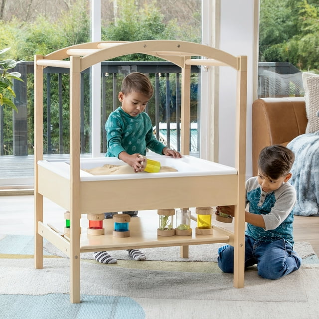 Guidecraft Kids' Sensory Table System and Canopy: Sand and Water ...