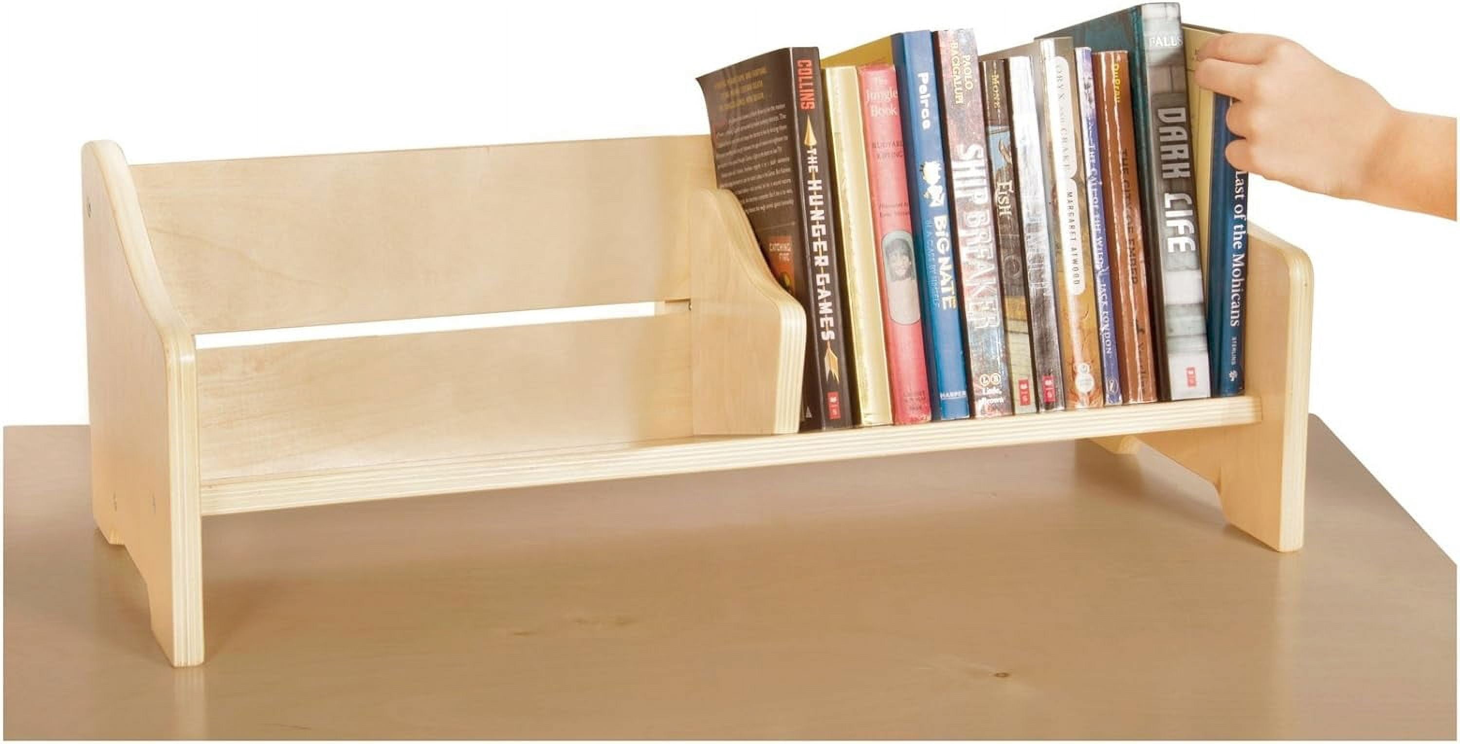 Guidecraft Tabletop Book Browser - Natural, Bookshelf For Kids, Home ...