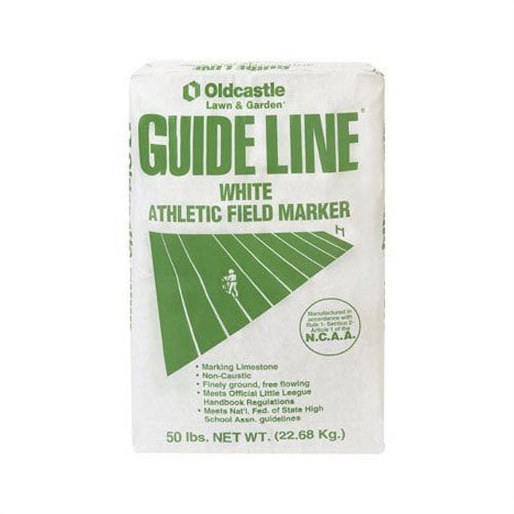 Guideline White Athletic Field Line Marker, 50lb Non-Caustic Chalk ...