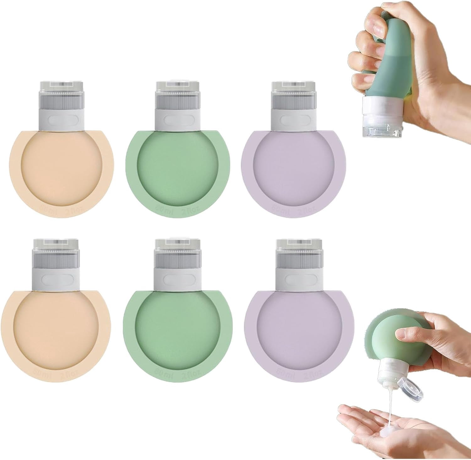 Guidelinek Guideline Travel Bottles, Wide-Mouth Portable Travel Bottles ...