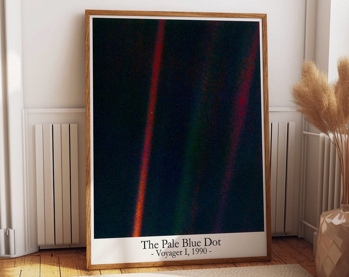 The Pale Blue Dot Poster Pale Blue Dot Print Astronomy Poster Science ...