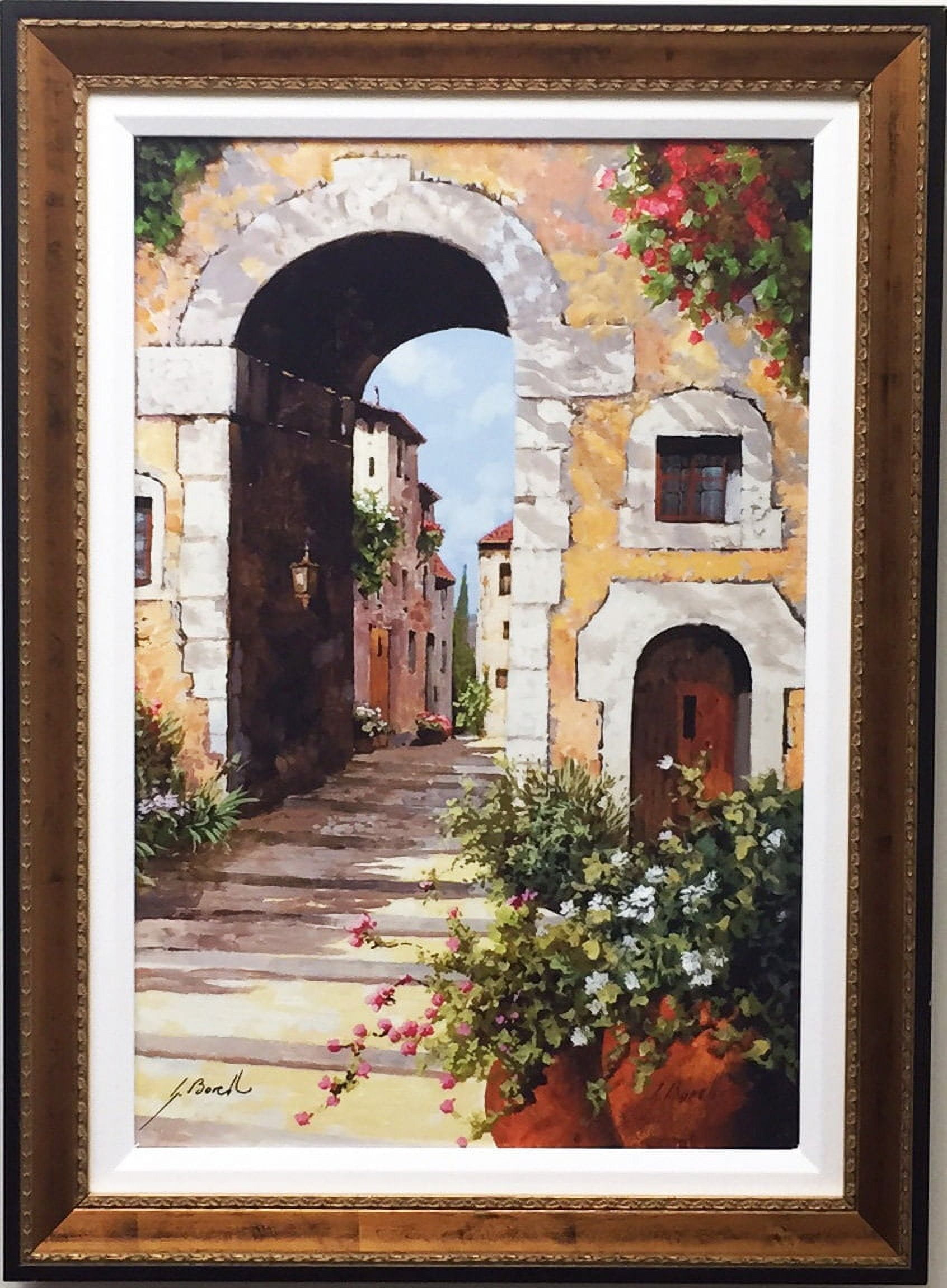 Guido Borelli "L'Arco Del Borgo" CUSTOM FRAMED SIGNED Giclee Italian ...