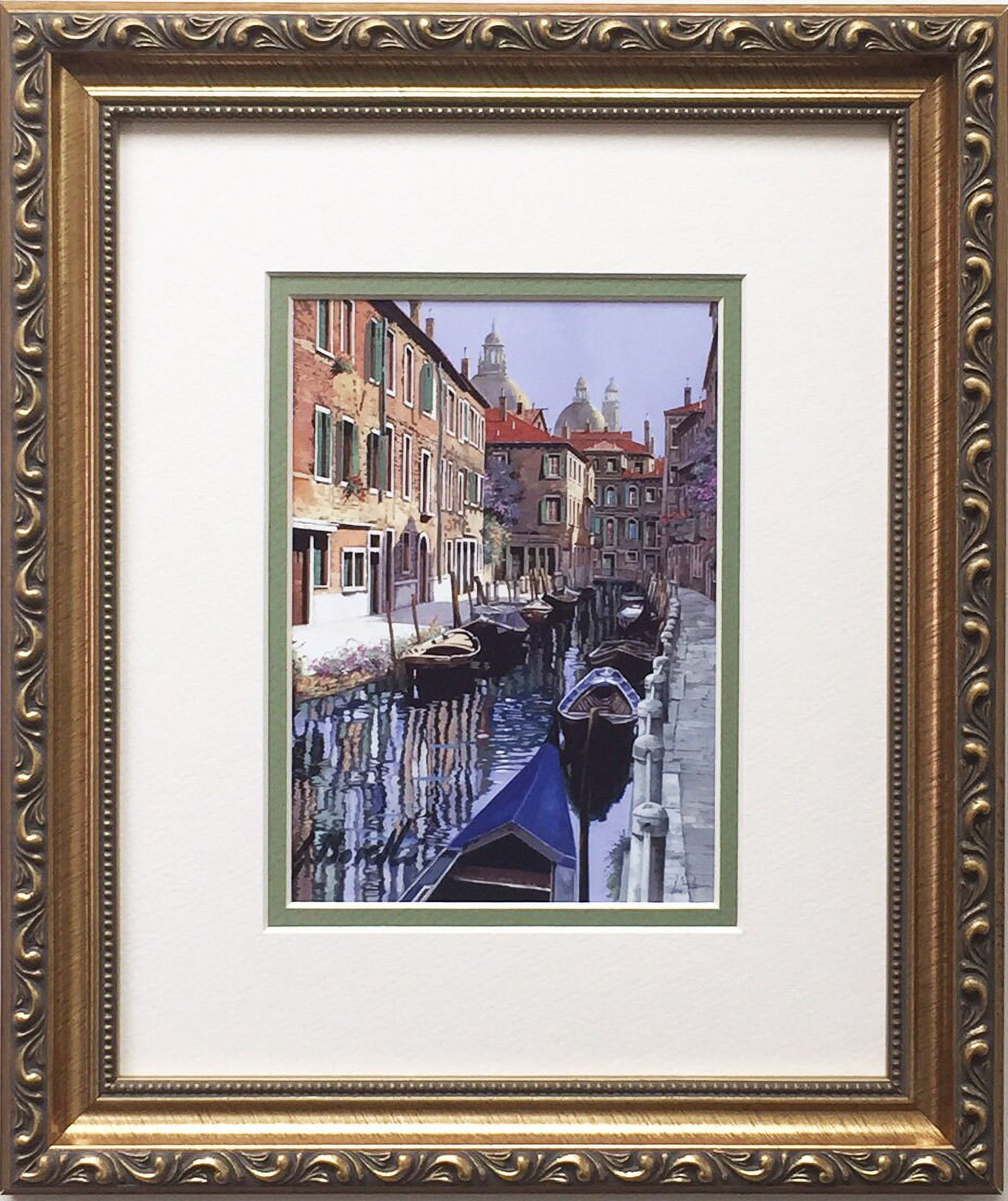 Guido Borelli "Le Barche Sul Canale" CUSTOM FRAMED Hand Signed Litho ...
