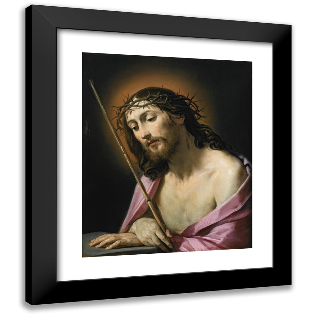 Guido Reni 12x14 Black Modern Framed Museum Art Print Titled - Christ ...