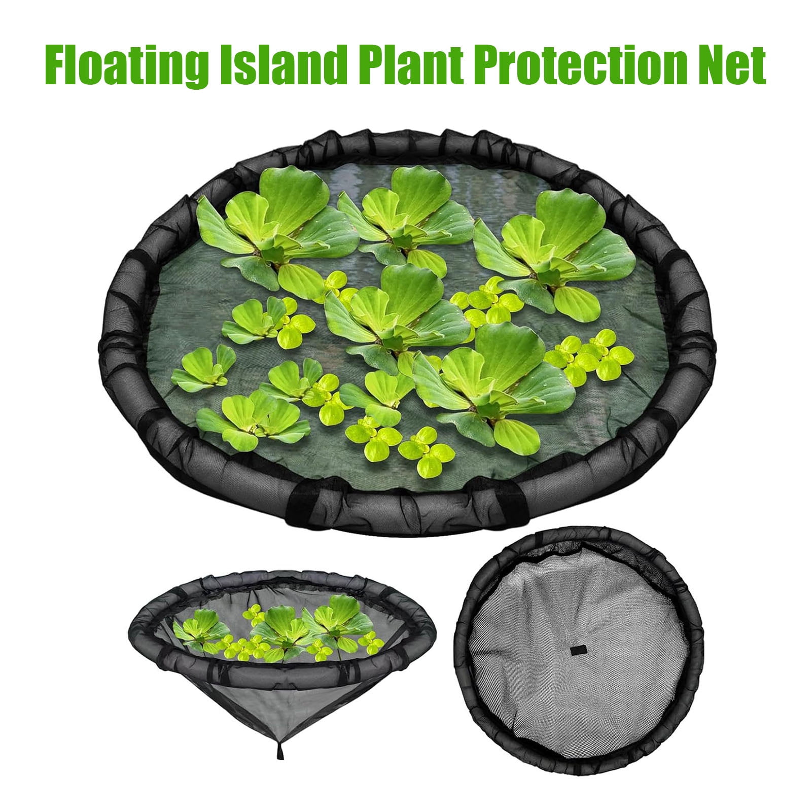 Guiexla 1/2 Pack Floating Flora Fish Barrier Floating Island Plant ...