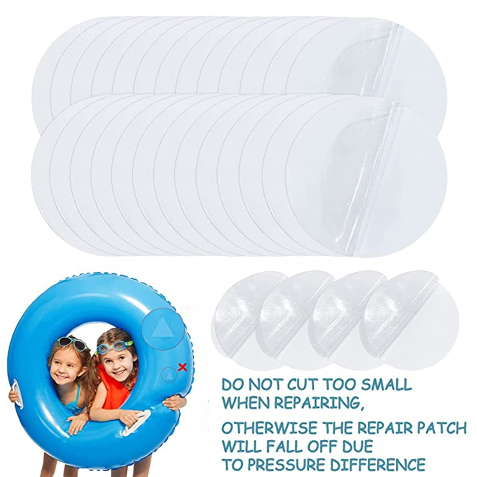 Guiexla 20/40Pcs Inflatable Pool Patch Anti-leakage Self-Adhesive ...