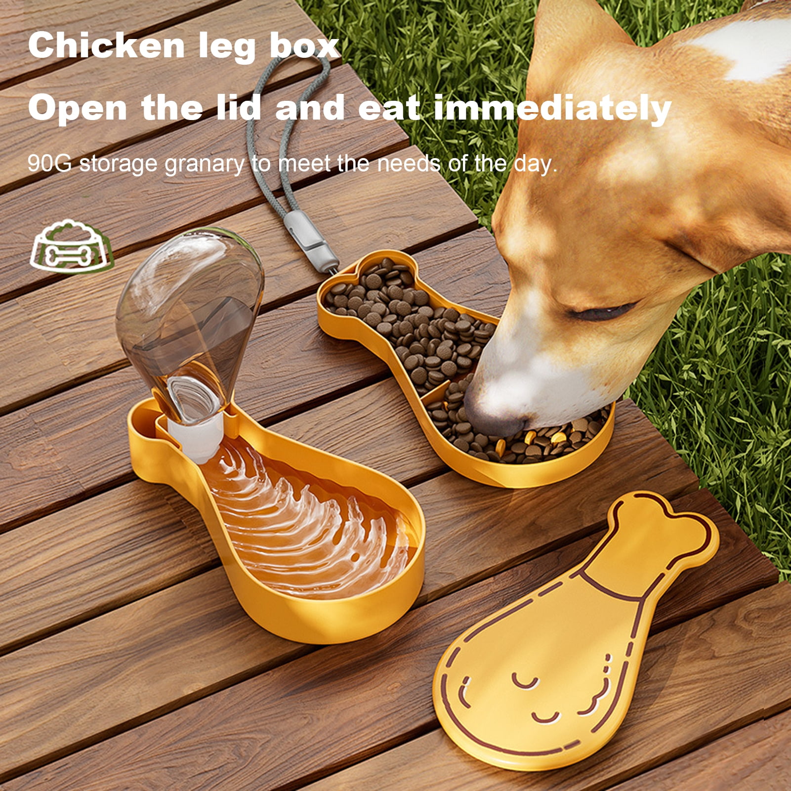 Guiexla 200ml Pet Tumbler Chicken Leg Shape Portable Anti-bacterial ...