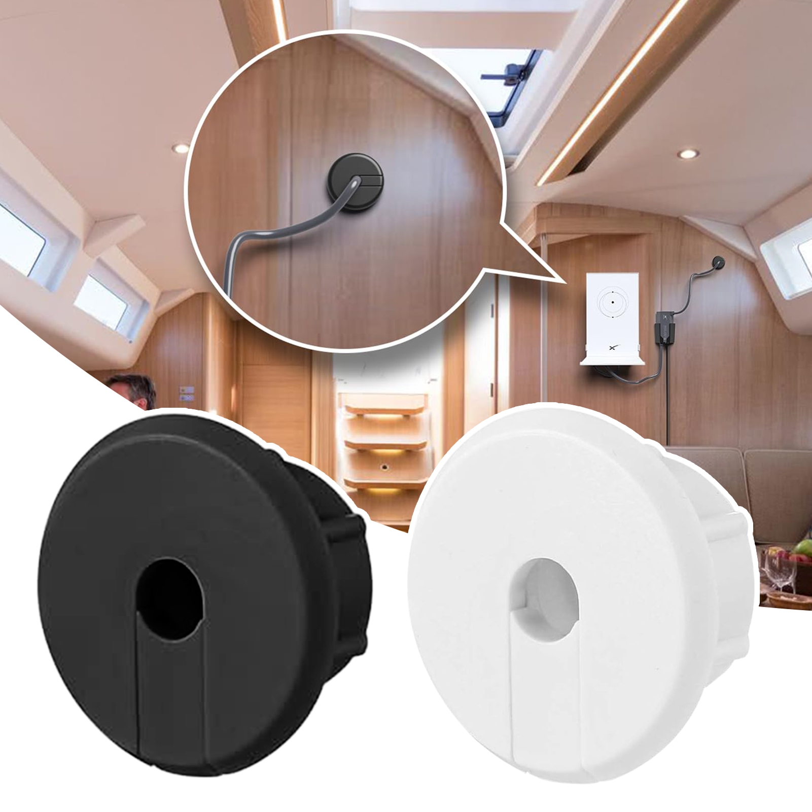 Guiexla 2Pcs Cable Threader Simple Installation Wall Feeder Sturdy ...