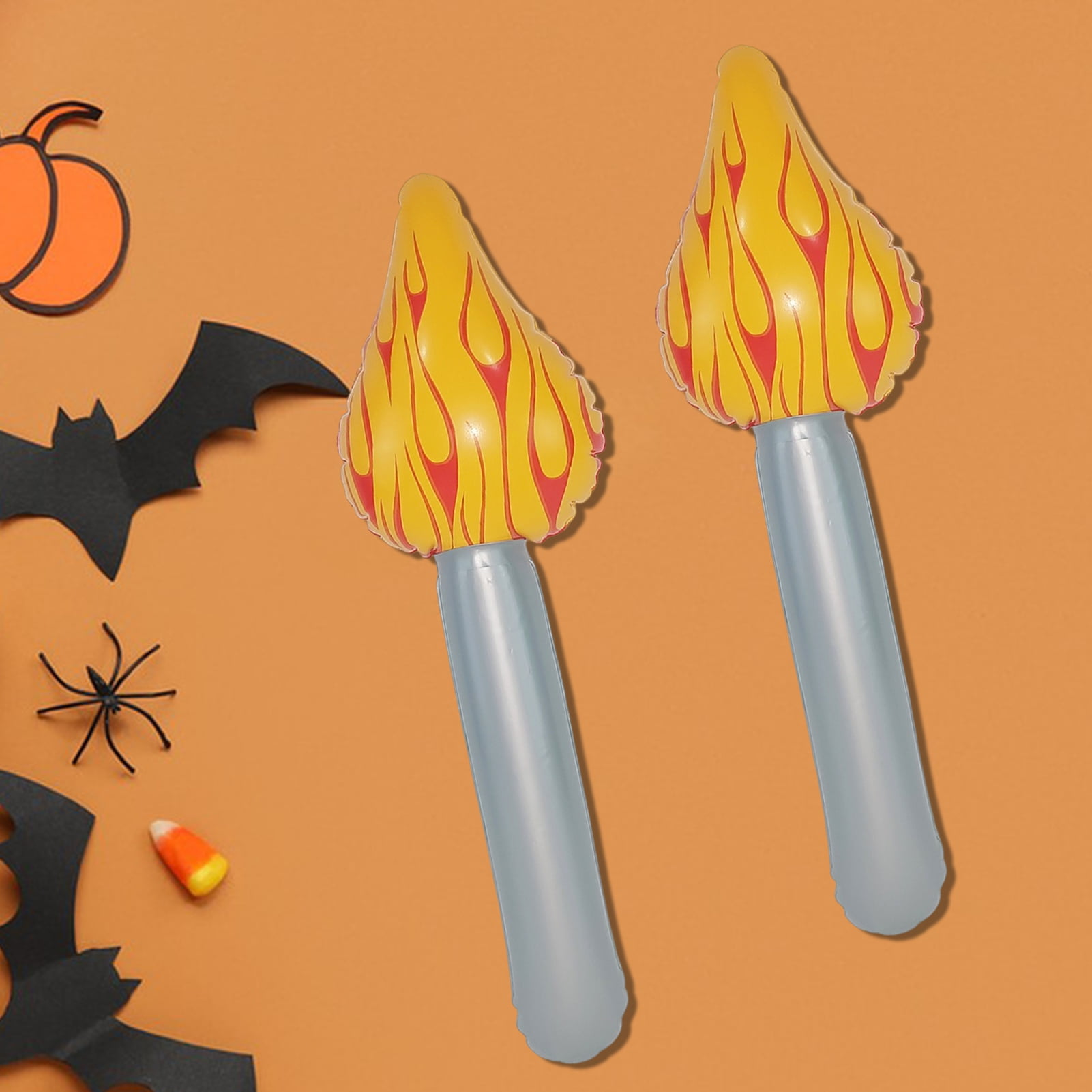 Guiexla 3Pcs Inflatable Torch Set Realistic Design 16 Inch Fake Torch ...