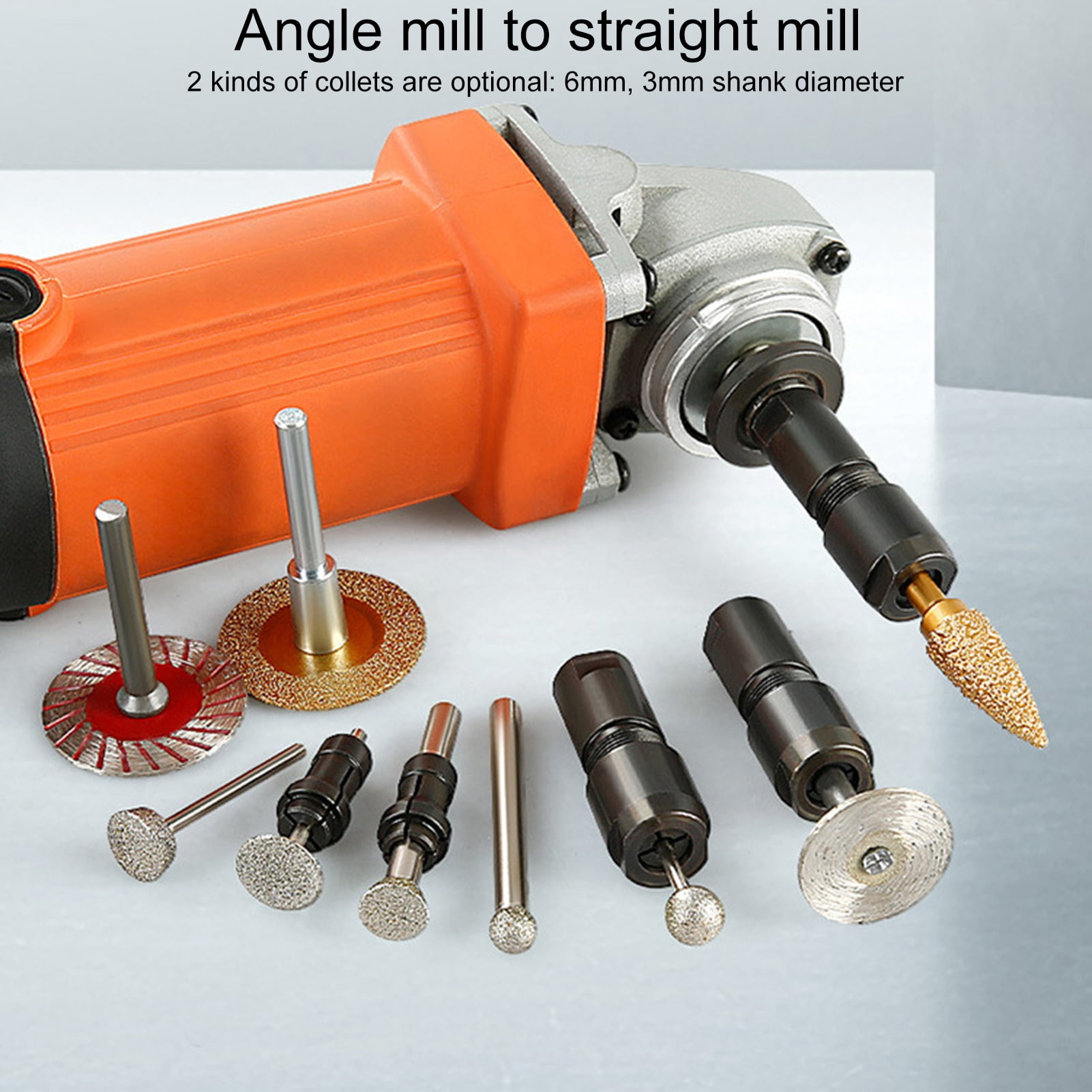 Guiexla 3mm/6mm Grinder Adapter Thread Grinding Cutting Sanding ...