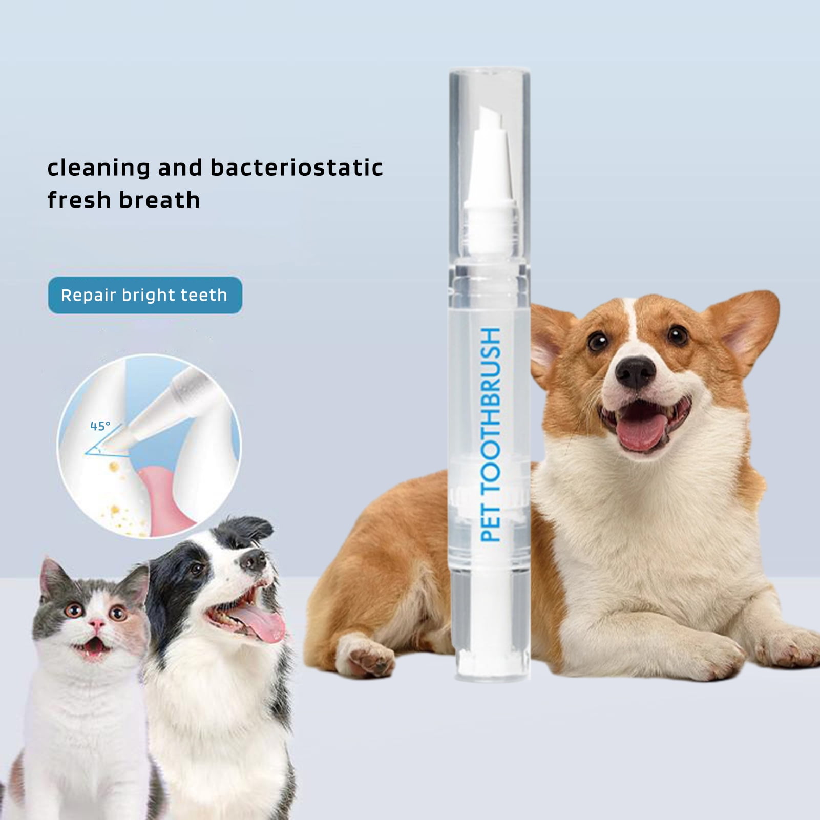 Guiexla 5ml Pet Toothbrush Pen Dog Teeth Cleaning Pen Tartar Remover ...