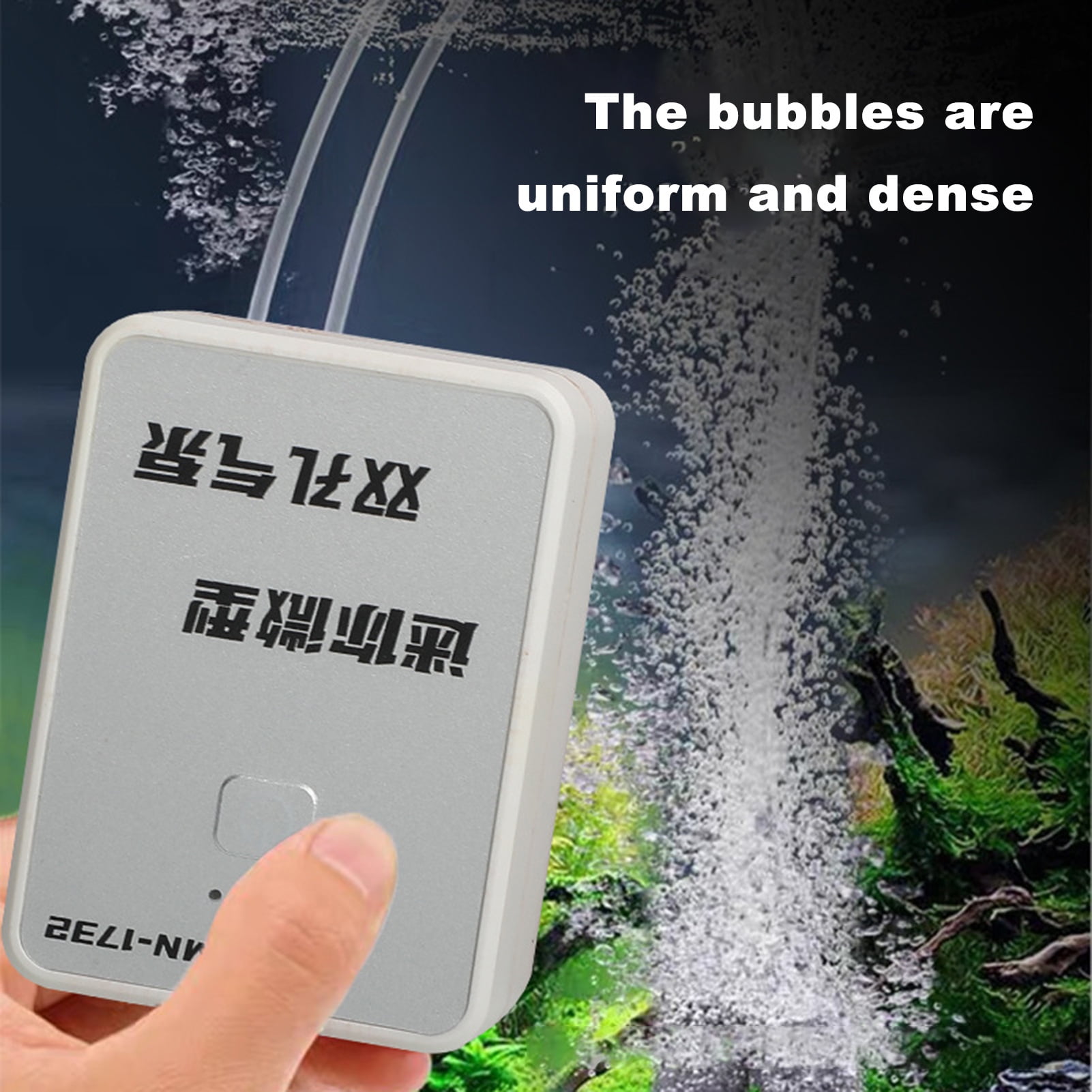 Guiexla Aquarium Air Pump Rechargeable Dual Outlet Fish Tank Oxygen ...