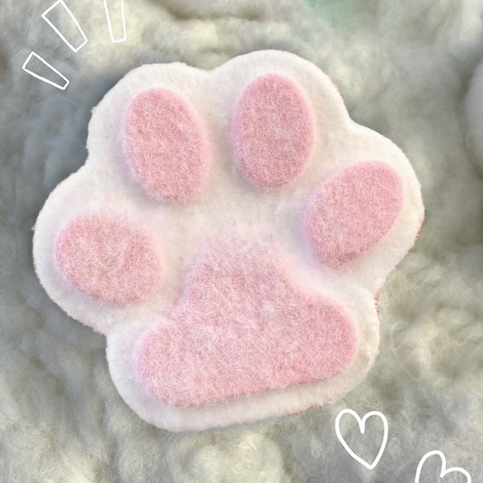 Guiexla Cat Paw Squeeze Toy Slow Rebound Soft TPR Stress Anxiety Relief ...