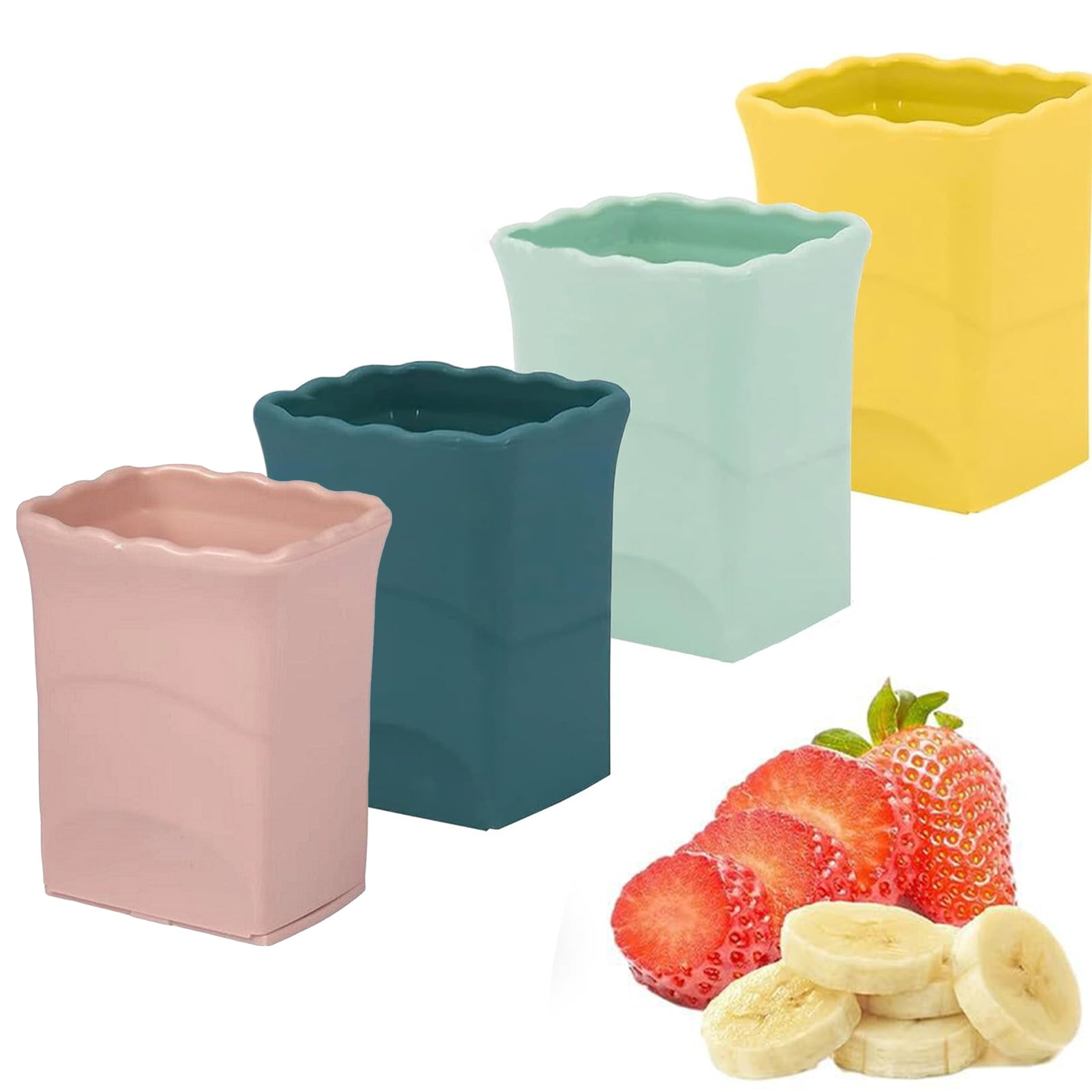 Guiexla Cup Fruit Slicer Strawberry Cutter Stainless Steel Kitchen ...