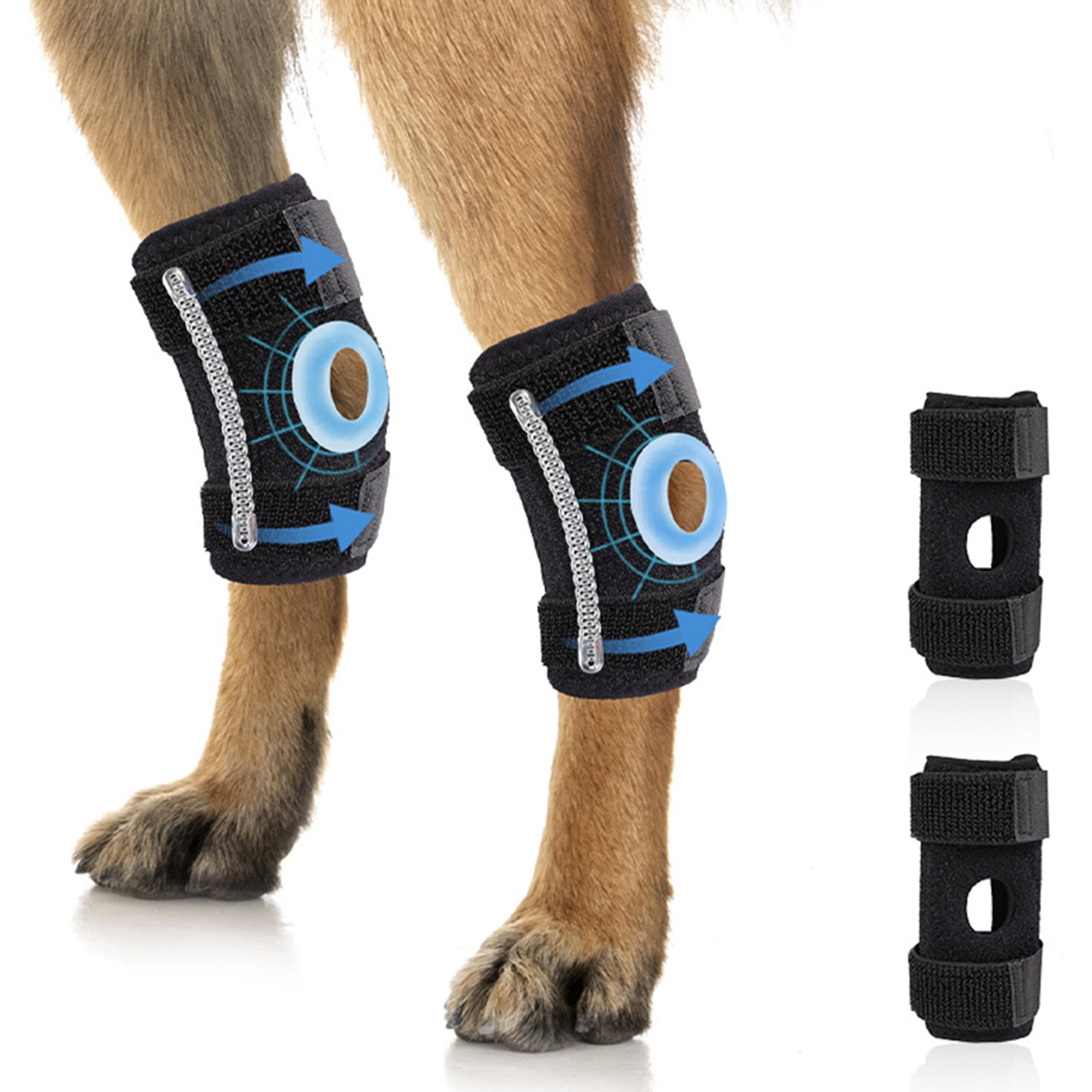 Guiexla Dog Leg Brace for Hind Hock Joint Dog Canine Rear Leg Support ...