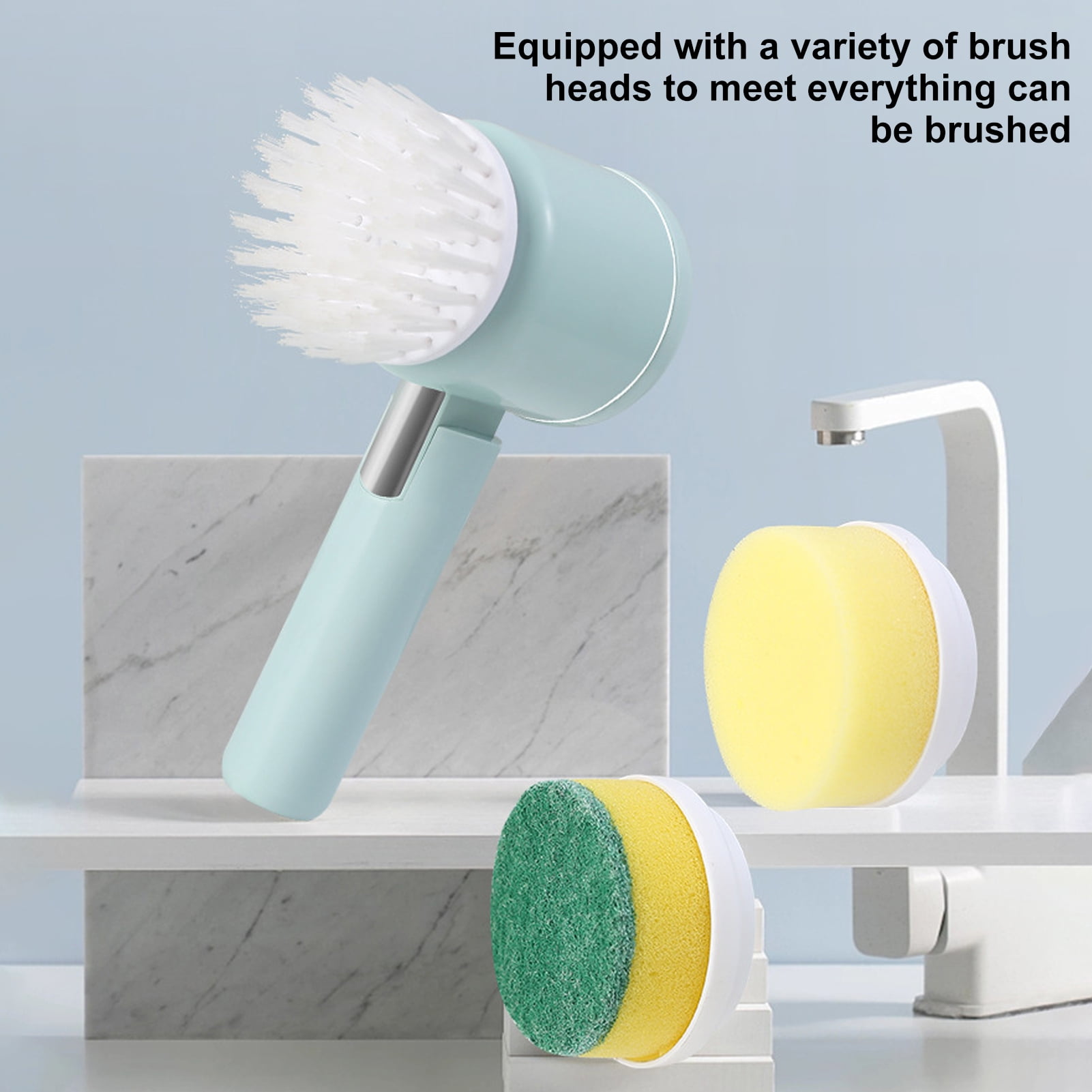 Guiexla Electric Spin Scrubber Cordless Motorized Cleaning Brush 2 ...