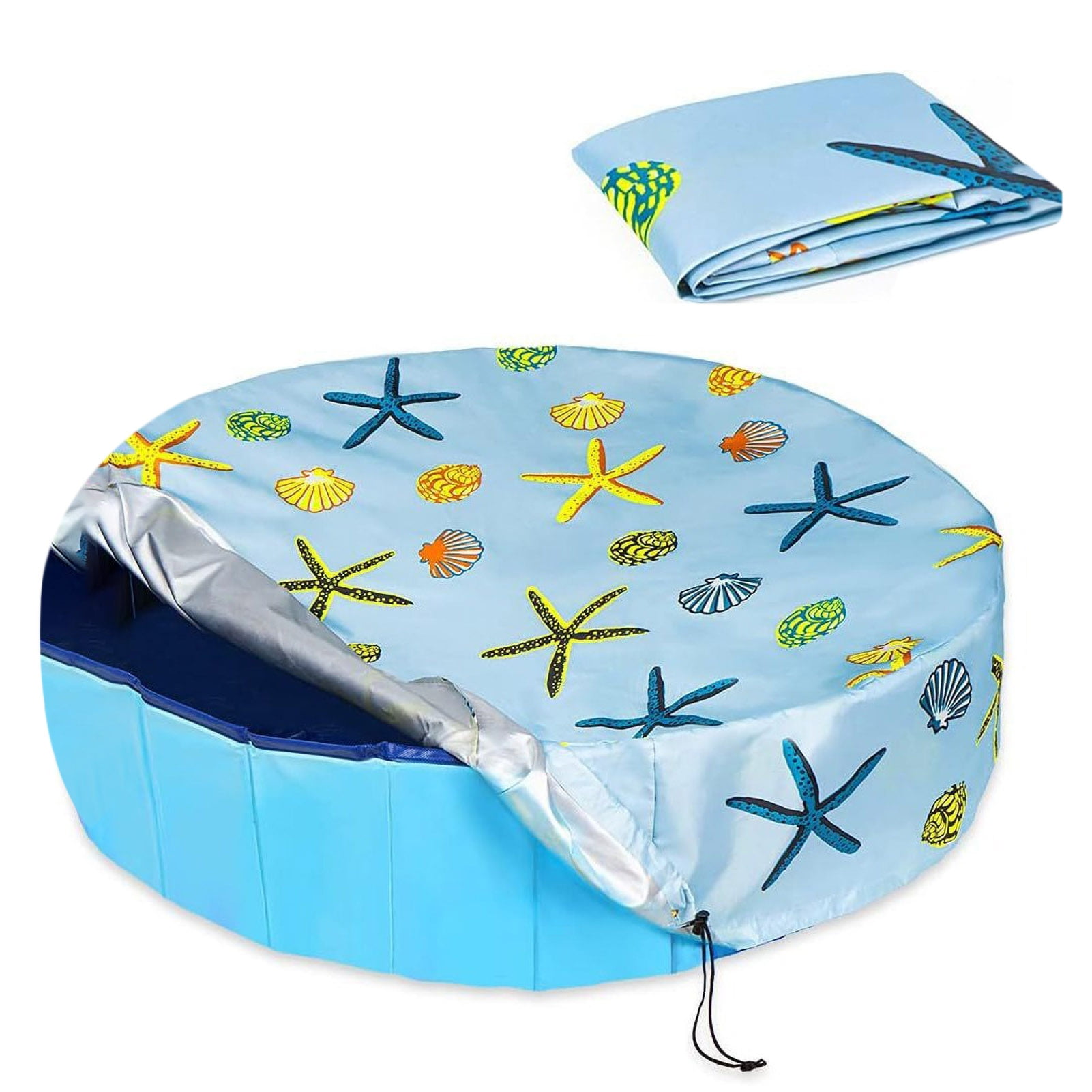 Guiexla Foldable Swimming Pool Cover Collapsible Outdoor Tub Protector ...