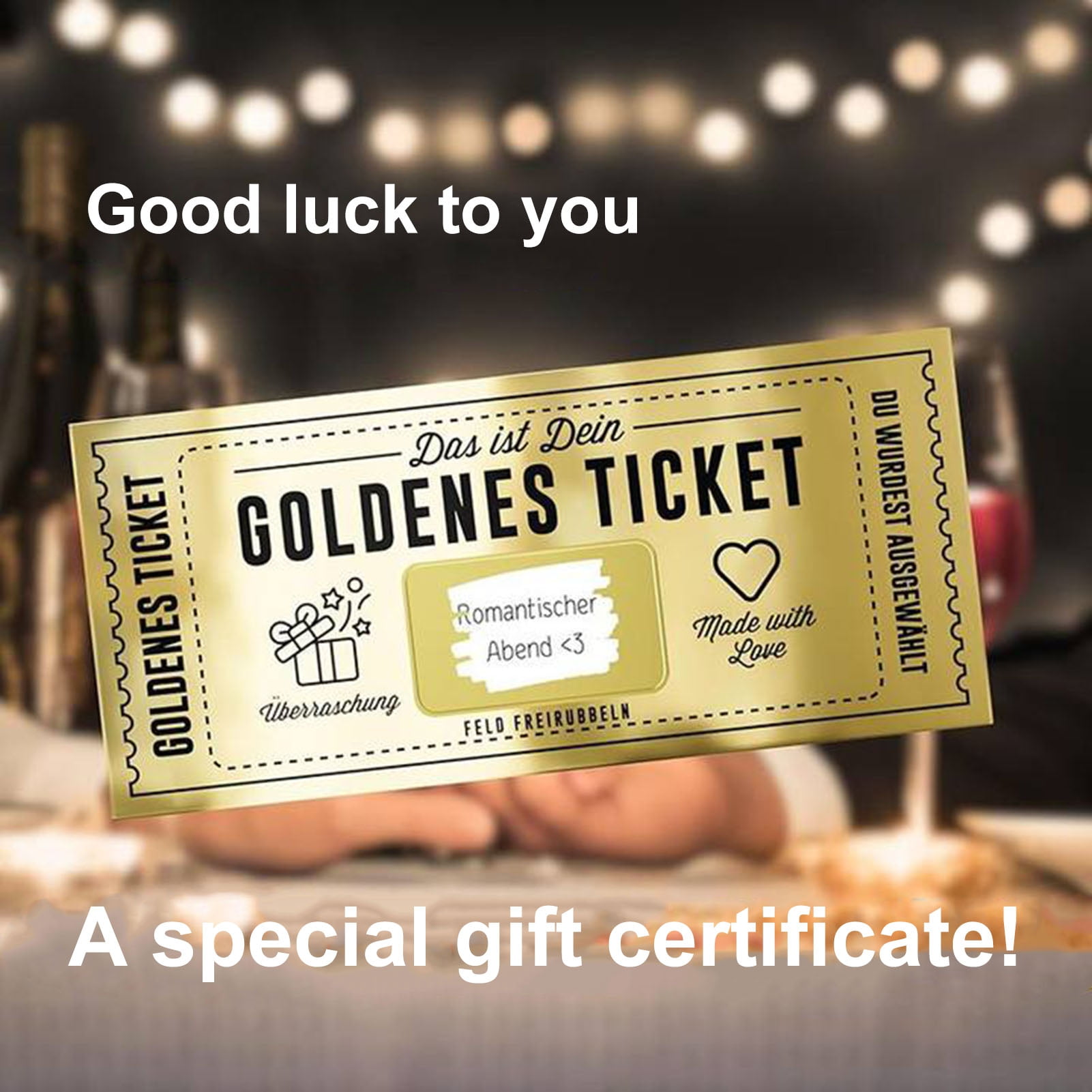 Guiexla Golden Ticket Scratch-off Card Gravure Printing Scratch Reveal ...