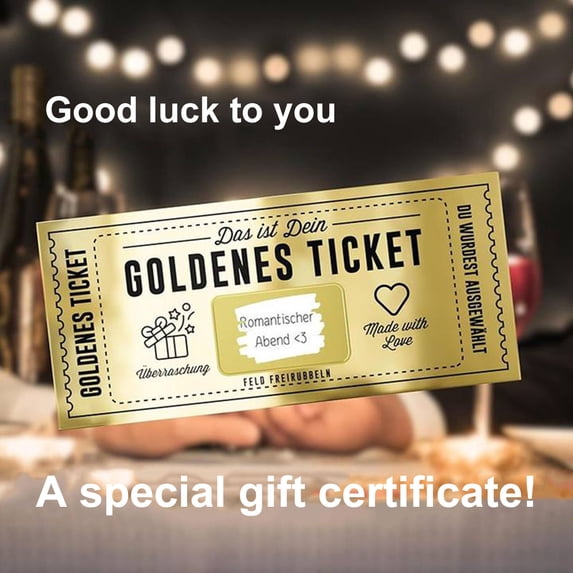Guiexla Golden Ticket Scratch-off Card Gravure Printing Scratch Reveal ...