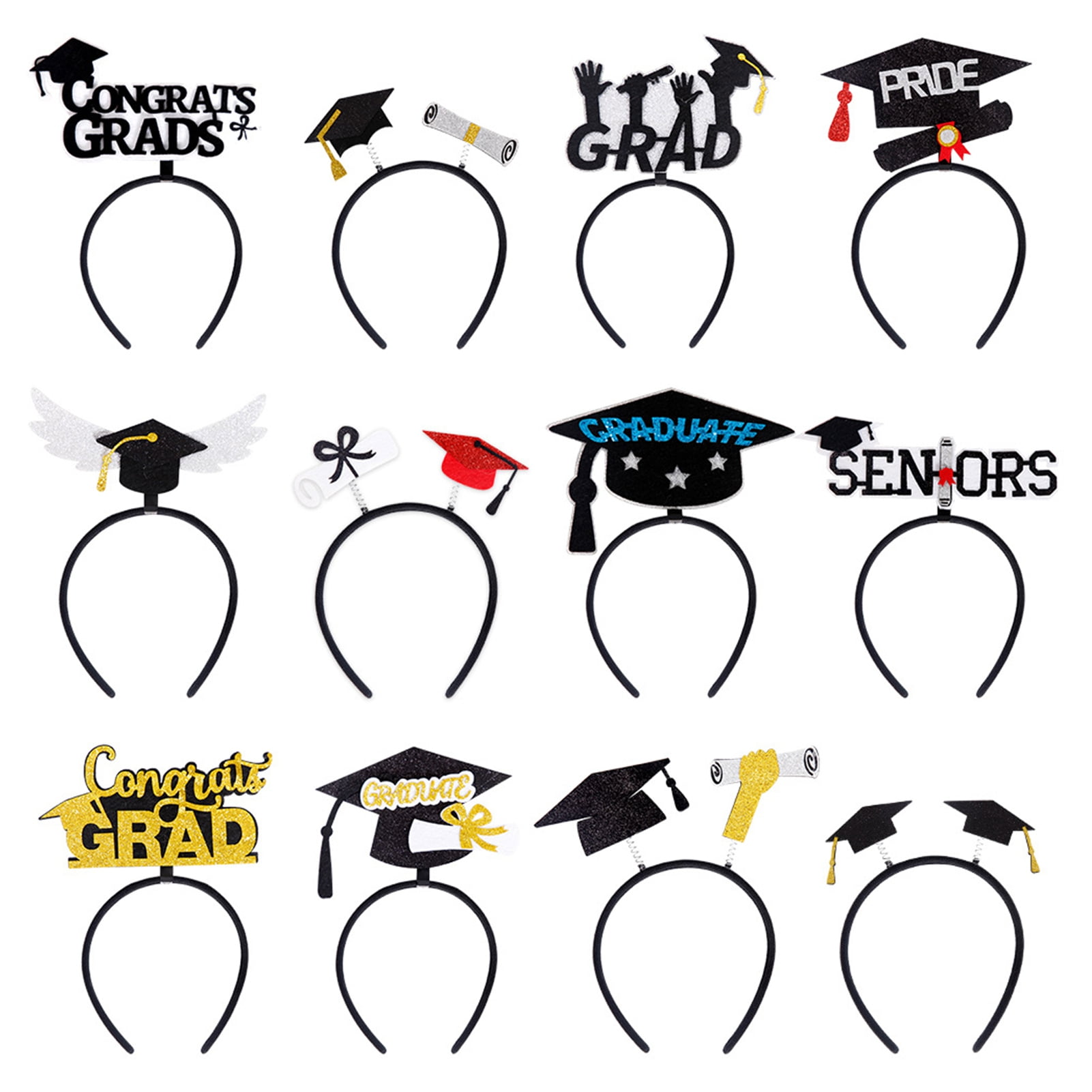 Guiexla Graduation Hat Decor Headband Spring Design Bachelor Hat Insert ...