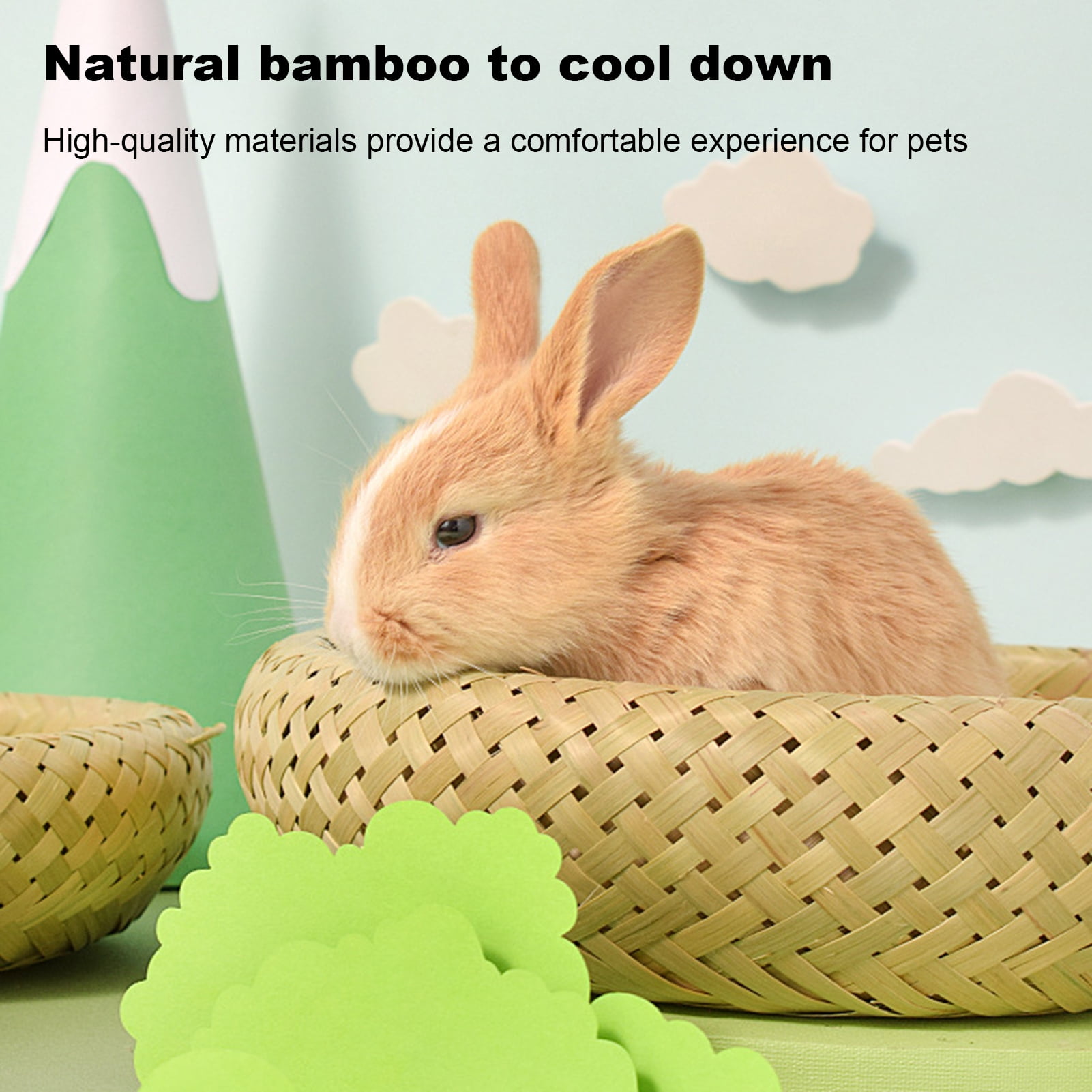 Guiexla Hand-woven Little Pet Nest Fixable Natural Grass House Handmade ...