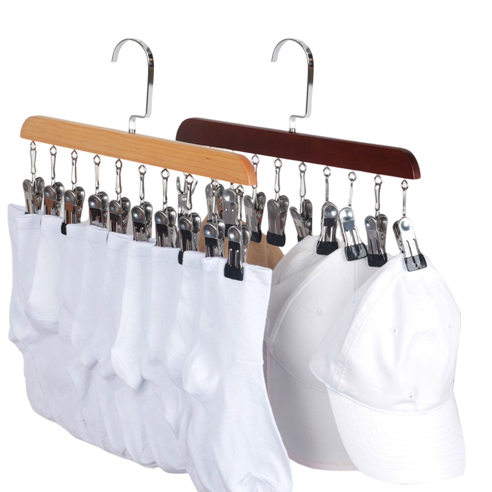 Guiexla Hat Organizer with 10 Clips Great Load Bearing Anti-slip ...