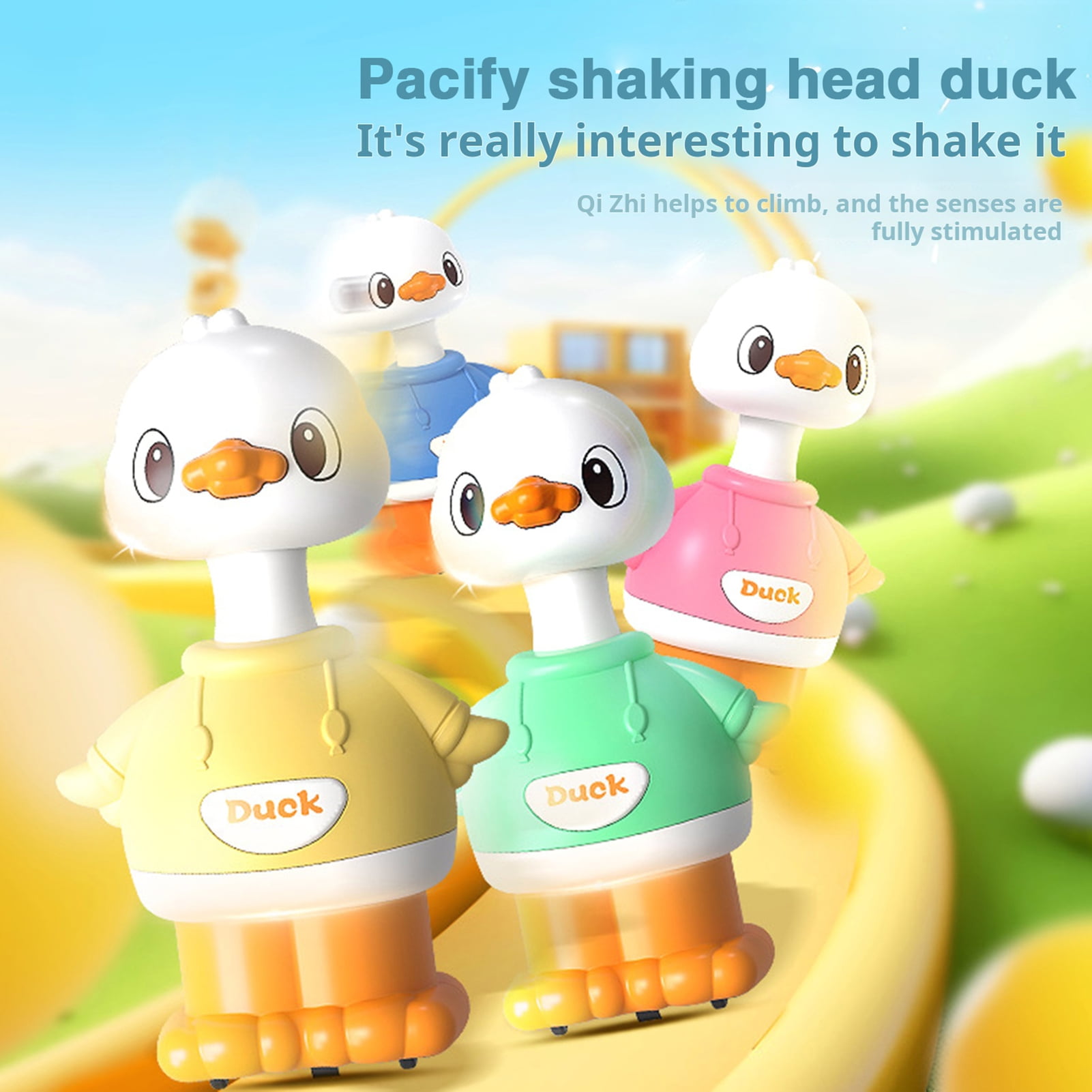 Guiexla Inertia Toy Duck Baby Bobblehead Crawling Car Toddler Children ...