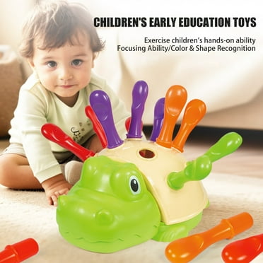 Woodtoe 3-in-1 Busy Board with Led Light Switch, Montessori Toddler ...