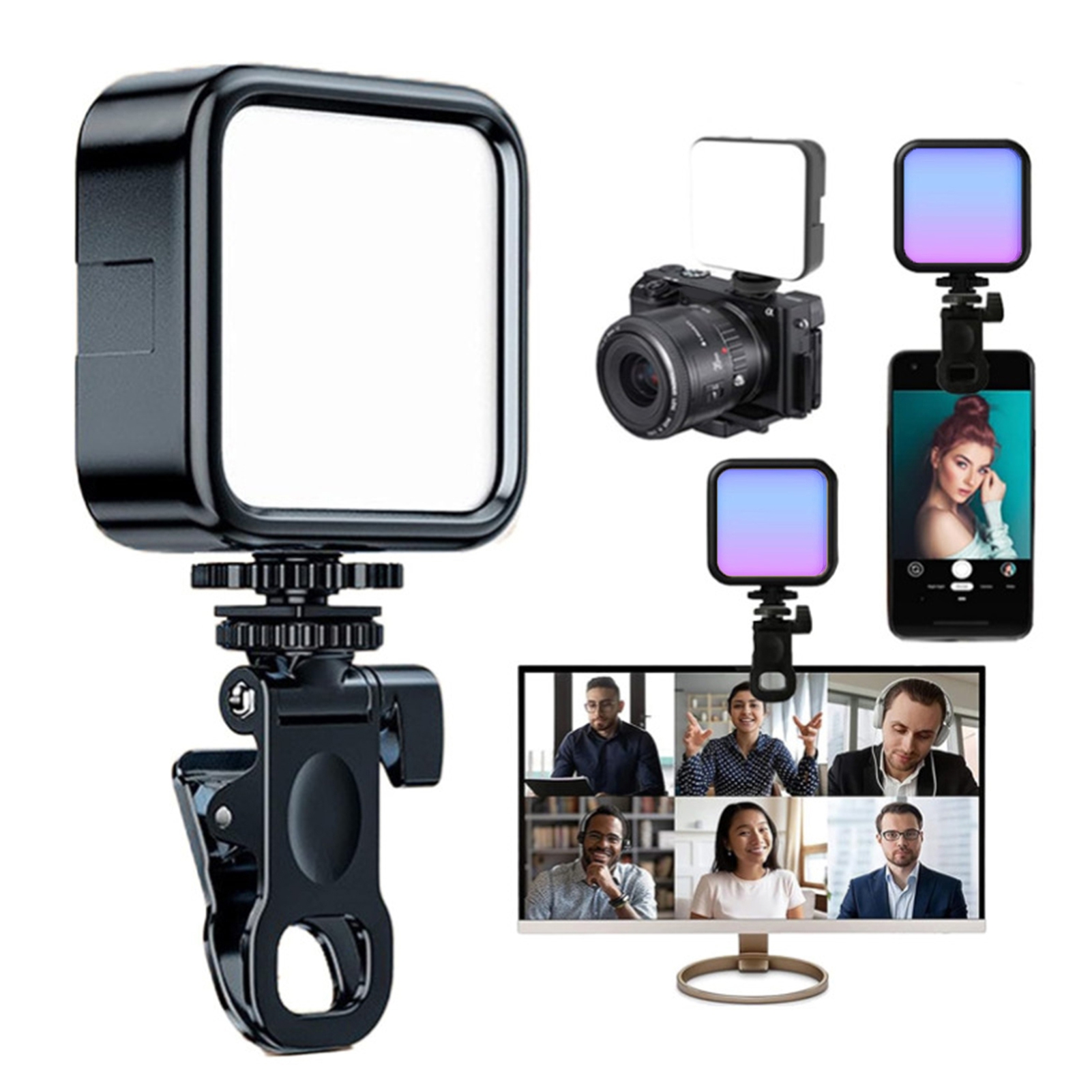 Guiexla LED Fill Light with Multiple Light Effects High Color Rendering ...