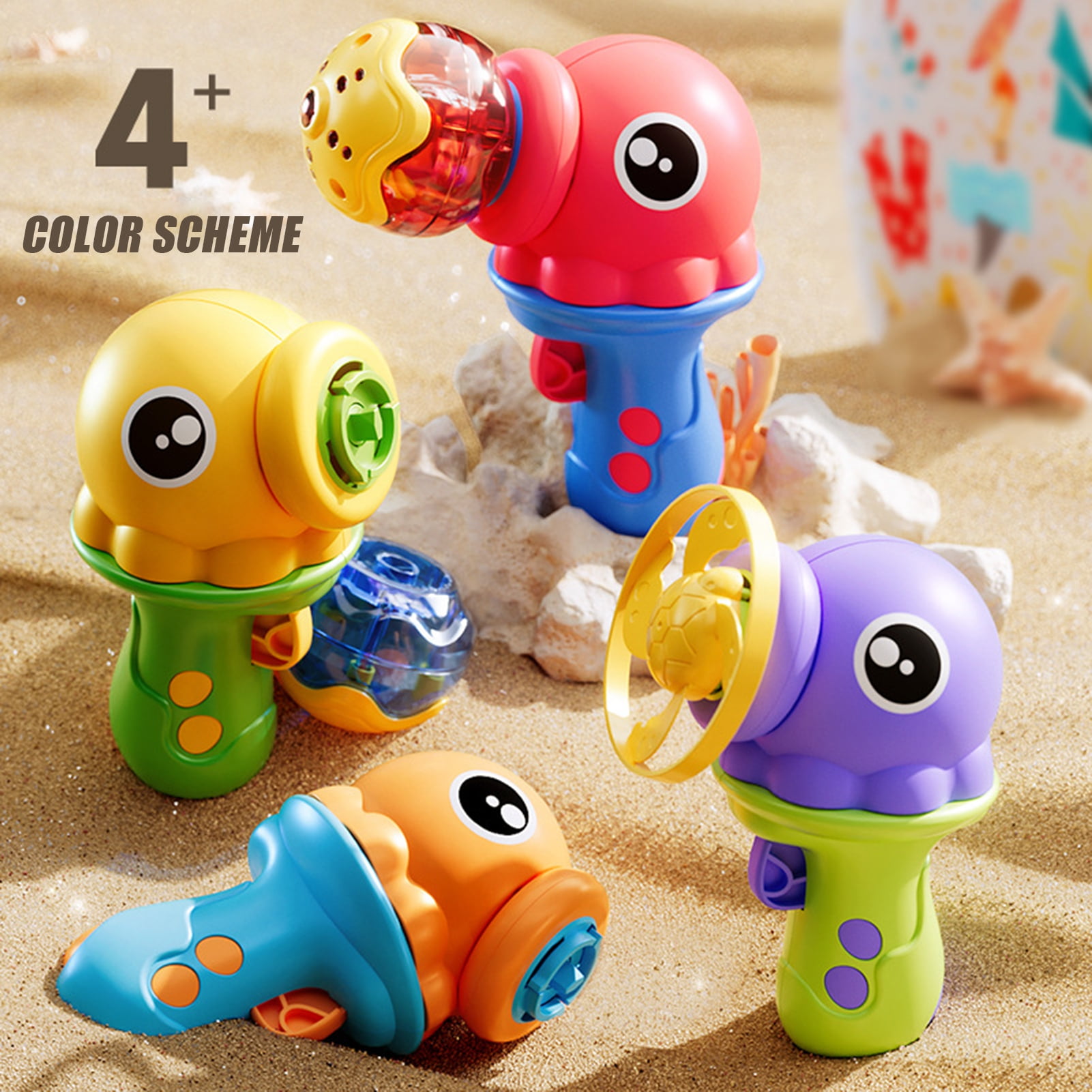 Guiexla Octopus Flying Disc Top Launcher LED Light-Up Outdoor Garden ...